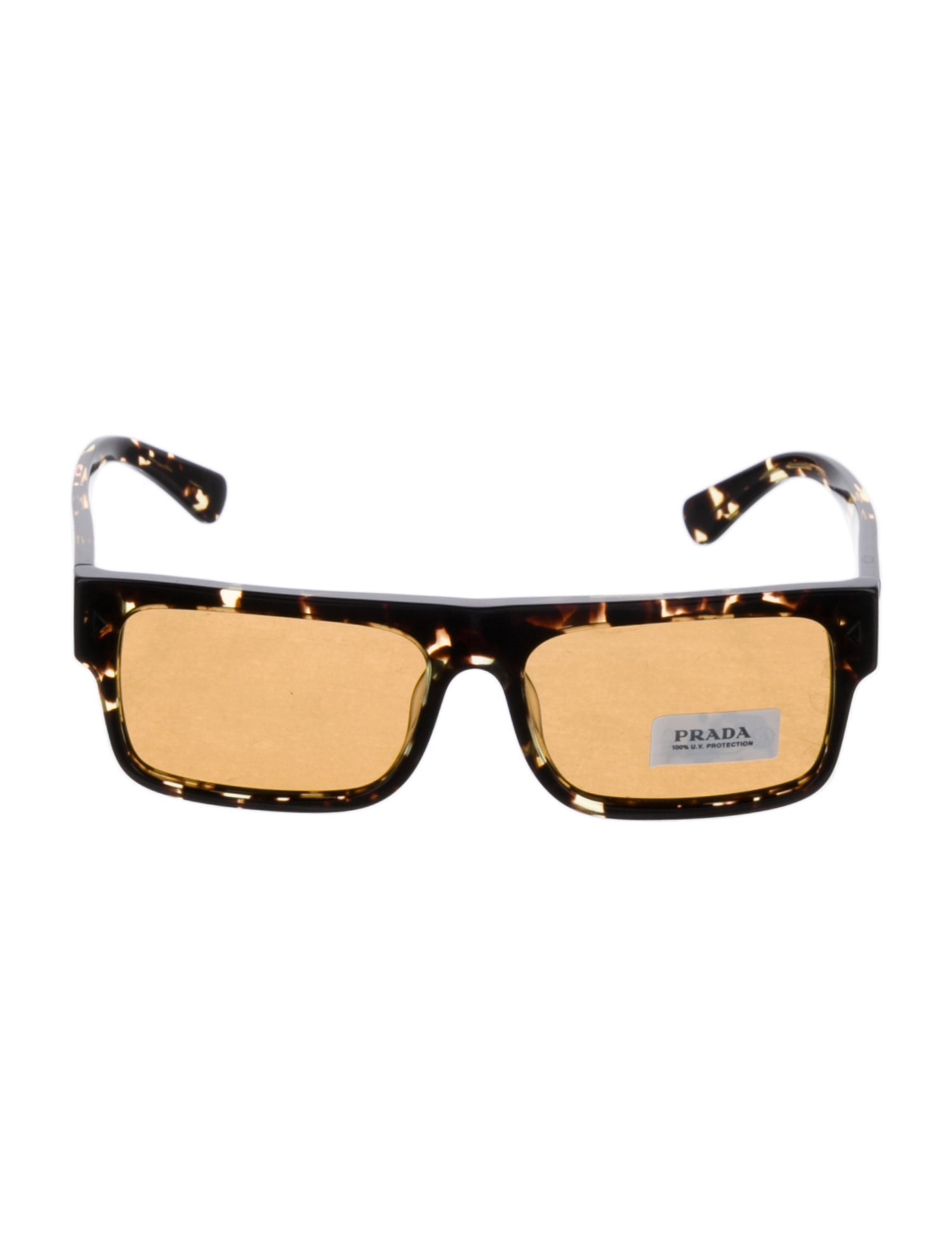 Prada Square Tinted Sunglasses - Brown Sunglasses, Accessories ...