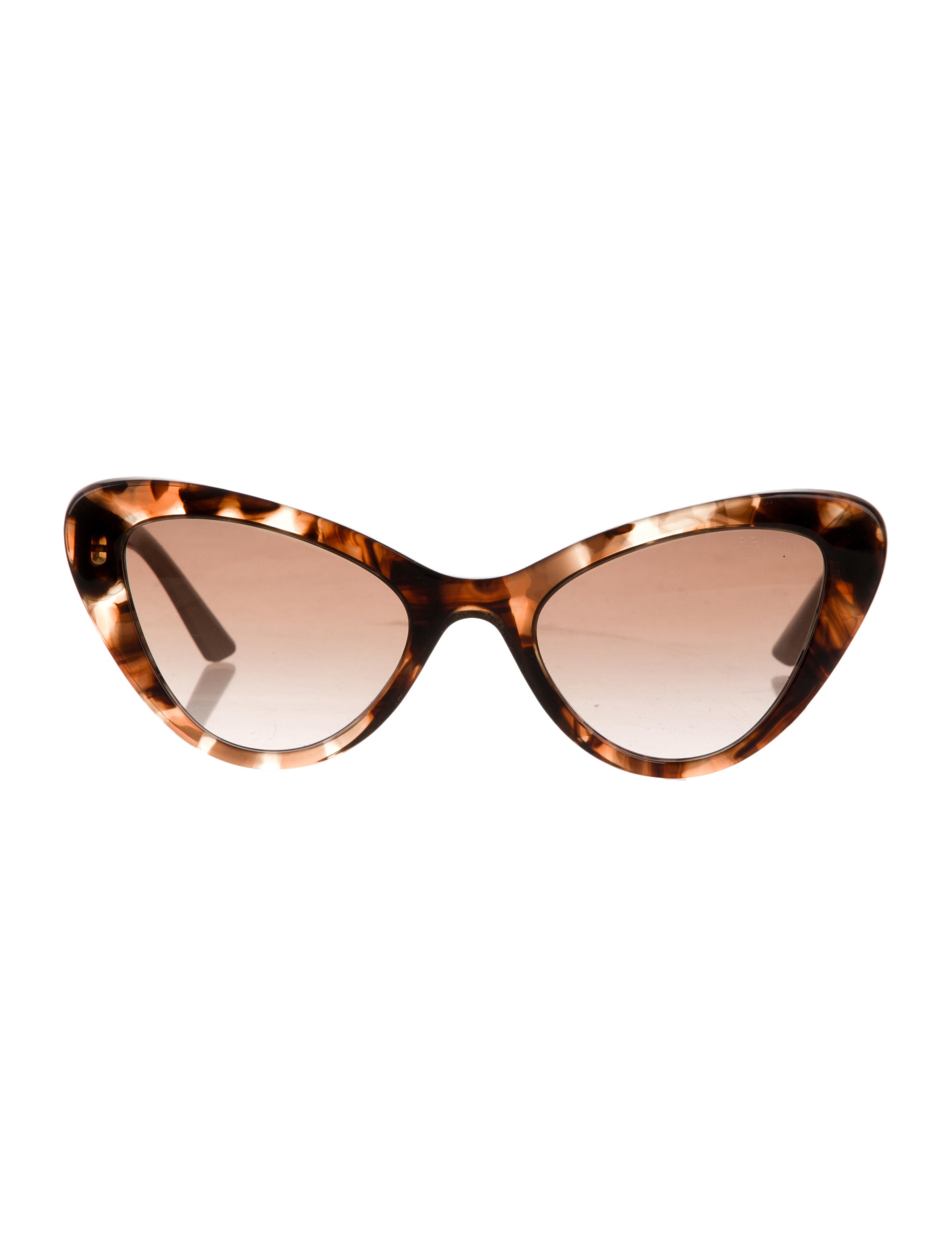 Prada Cat Eye Gradient Sunglasses Brown Sunglasses Accessories