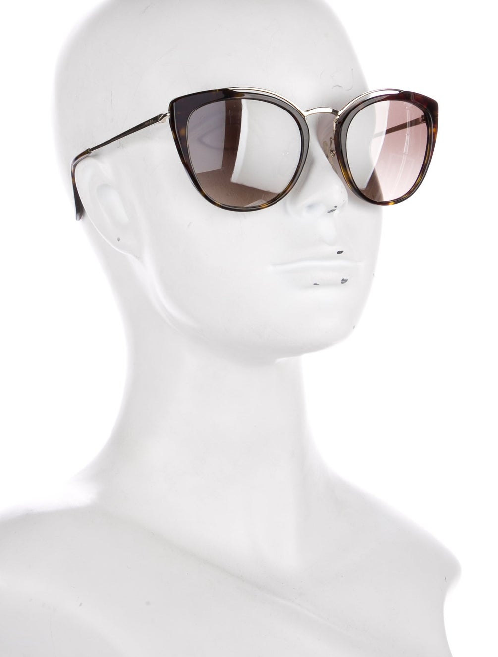 Prada Cat Eye Gradient Sunglasses Brown Sunglasses Accessories