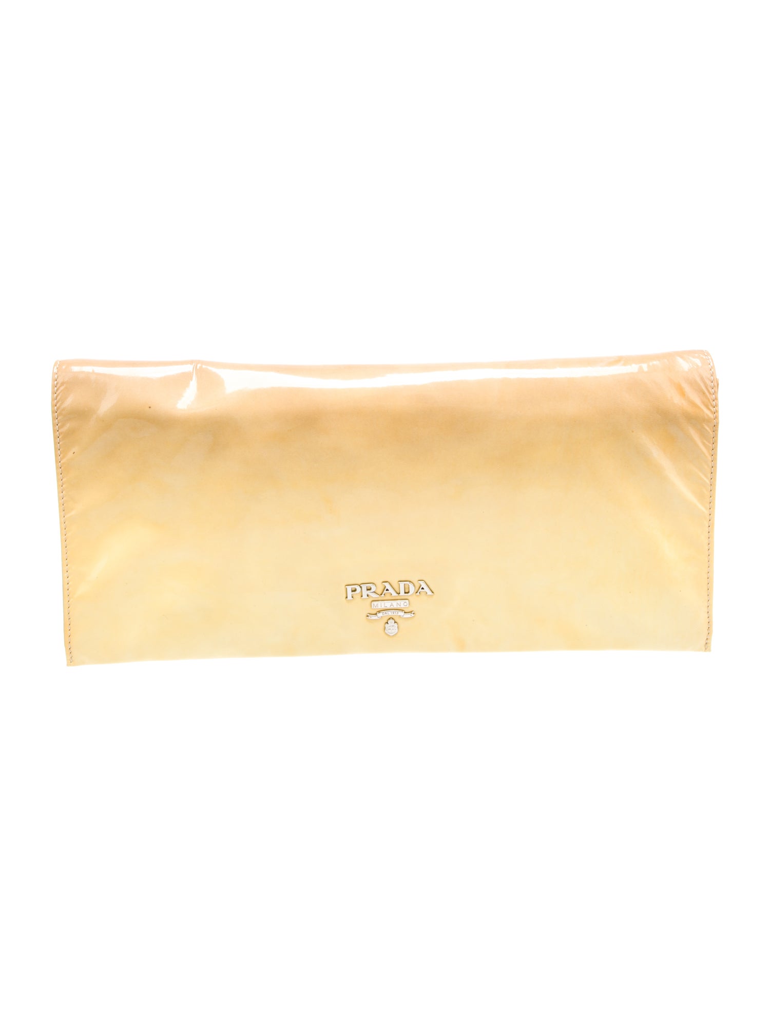 Prada Vernice Sfumata Clutch - Yellow Clutches, Handbags - PRA995022 ...