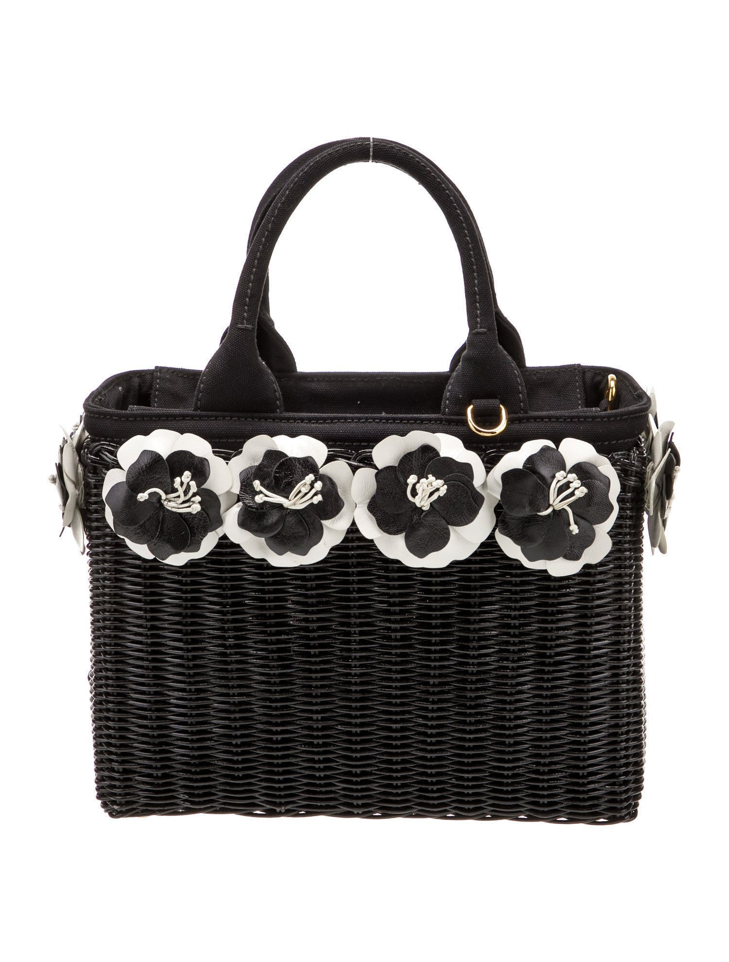 Prada Wicker Midollino - Black Totes, Handbags - PRA995754 | The RealReal