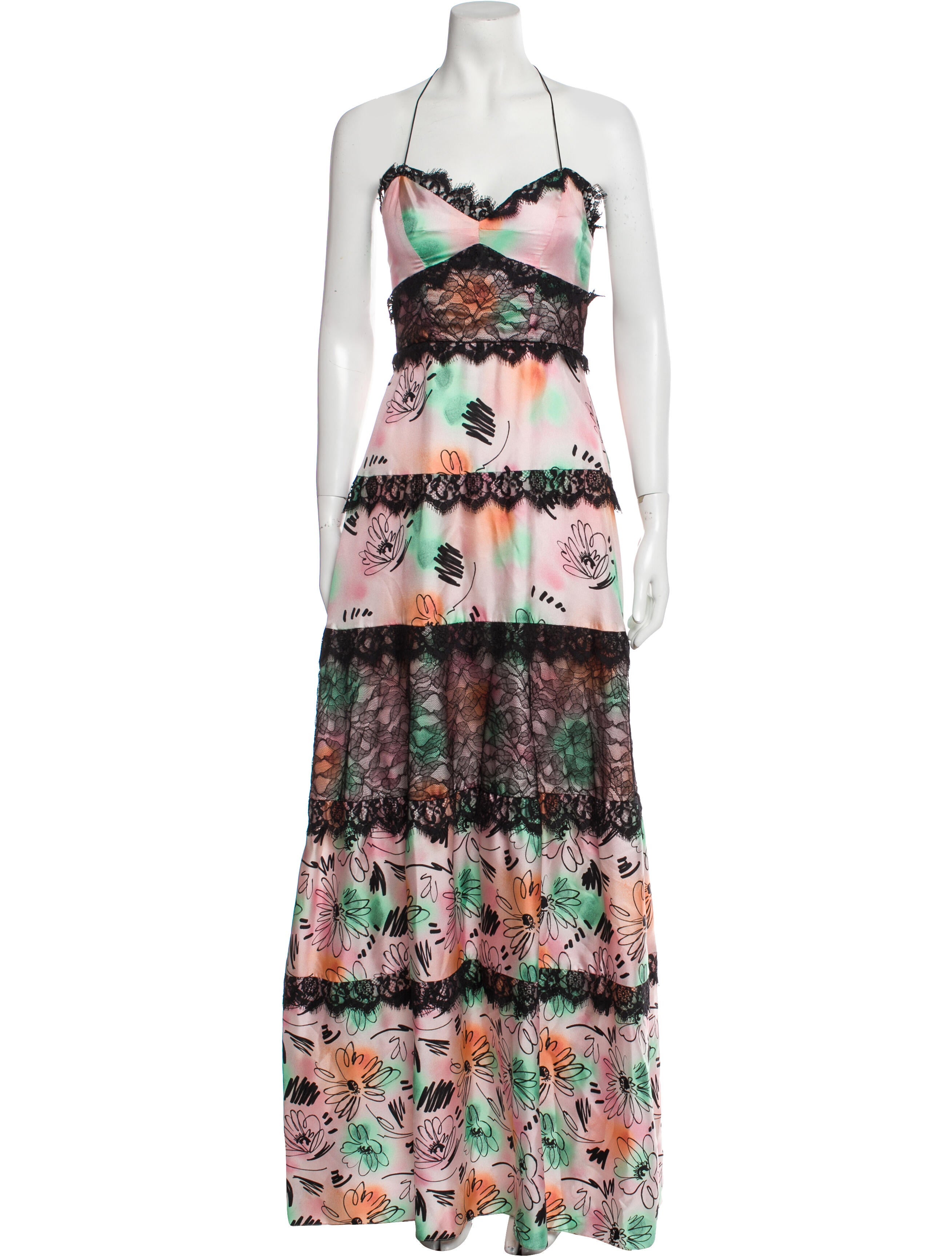 Prabal Gurung Silk Long Dress - Pink Dresses, Clothing - PRB32962 | The ...