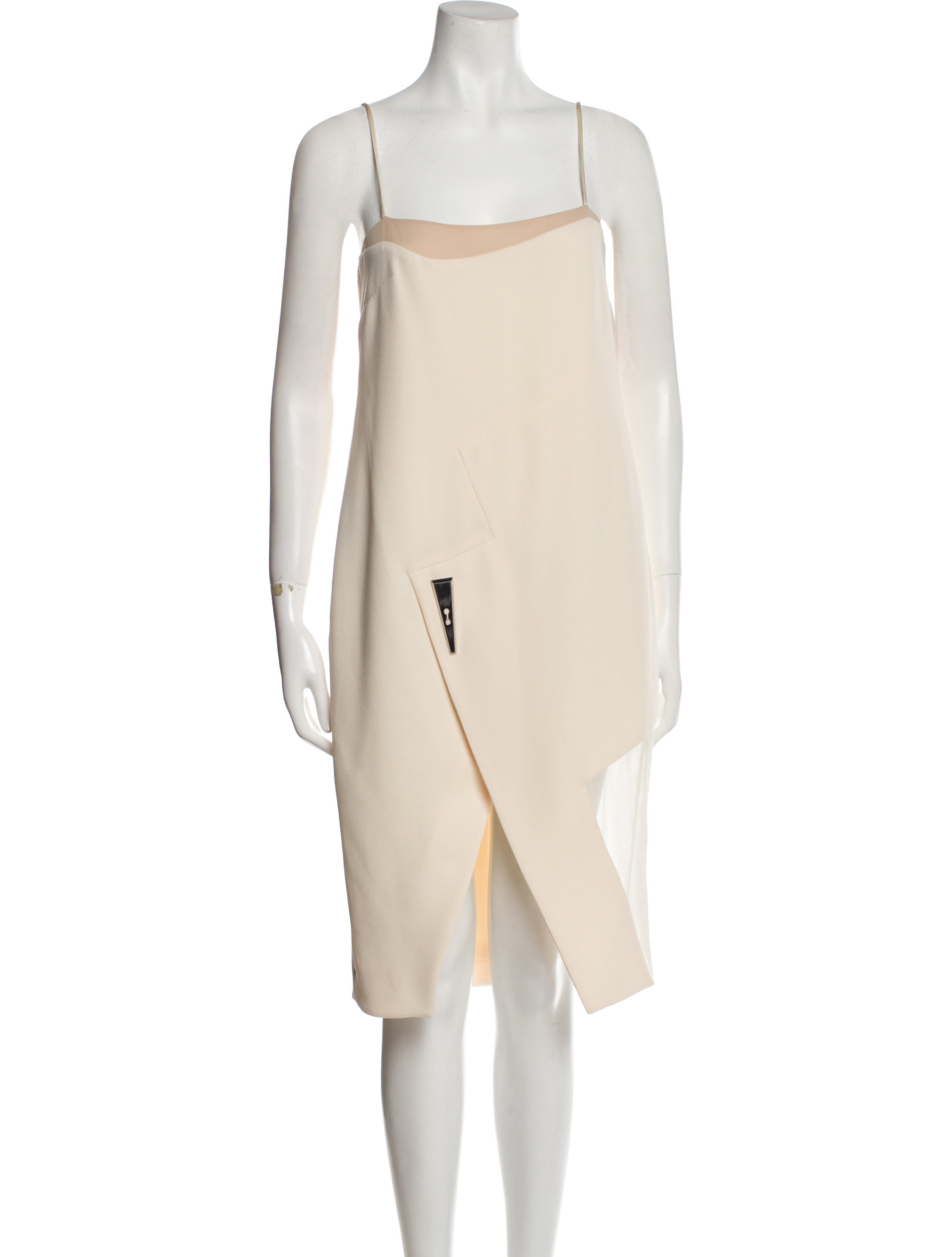 Prabal Gurung Silk Midi Length Dress - Neutrals Dresses, Clothing ...