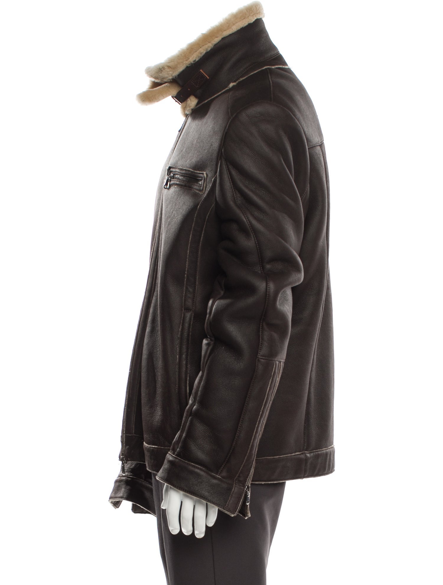 Preview Milano Leather Moto Jacket - Brown Outerwear, Clothing ...