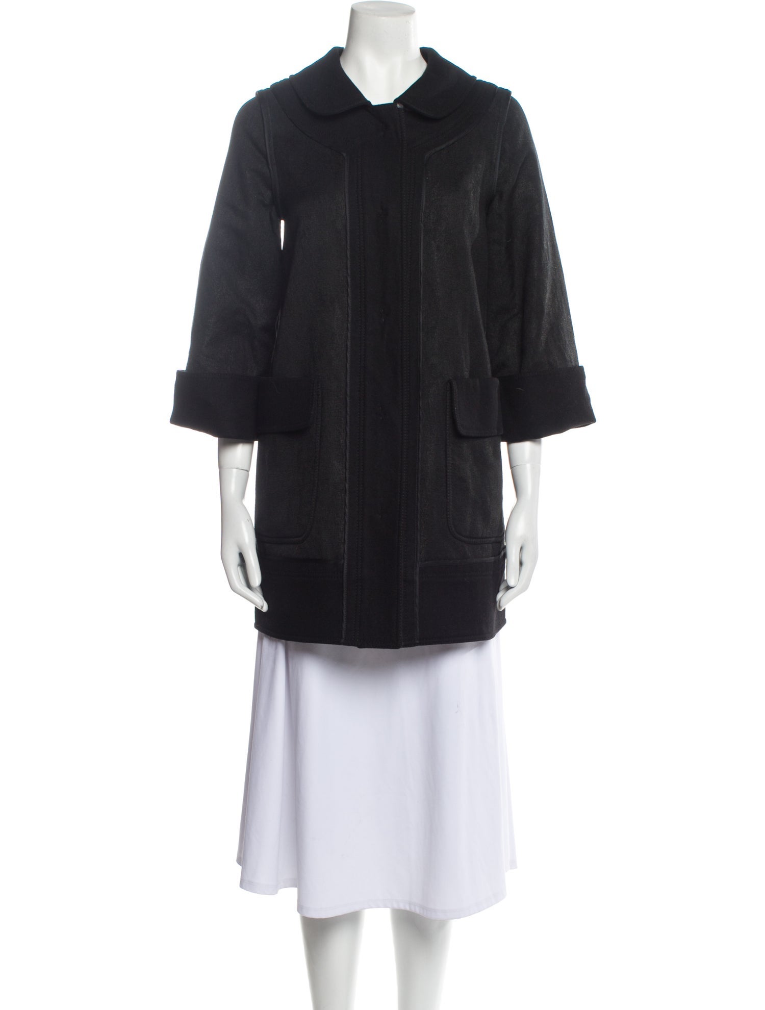 Pringle of Scotland Coat - Black Coats, Clothing - PRI23341 | The RealReal