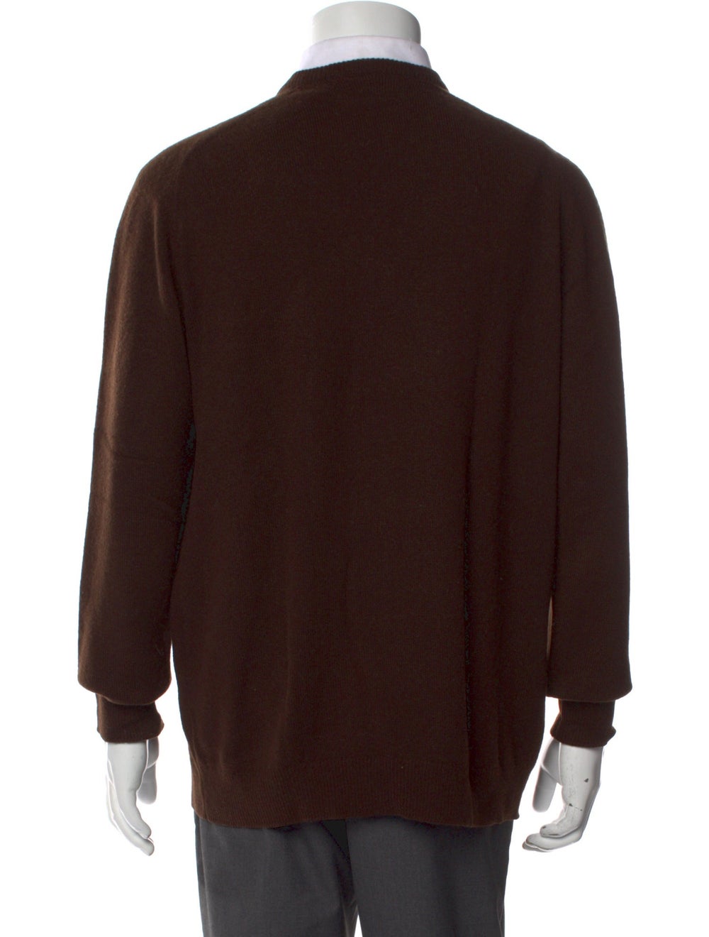 Pringle of Scotland Cashmere V-Neck Pullover - Brown Sweaters, Clothing ...