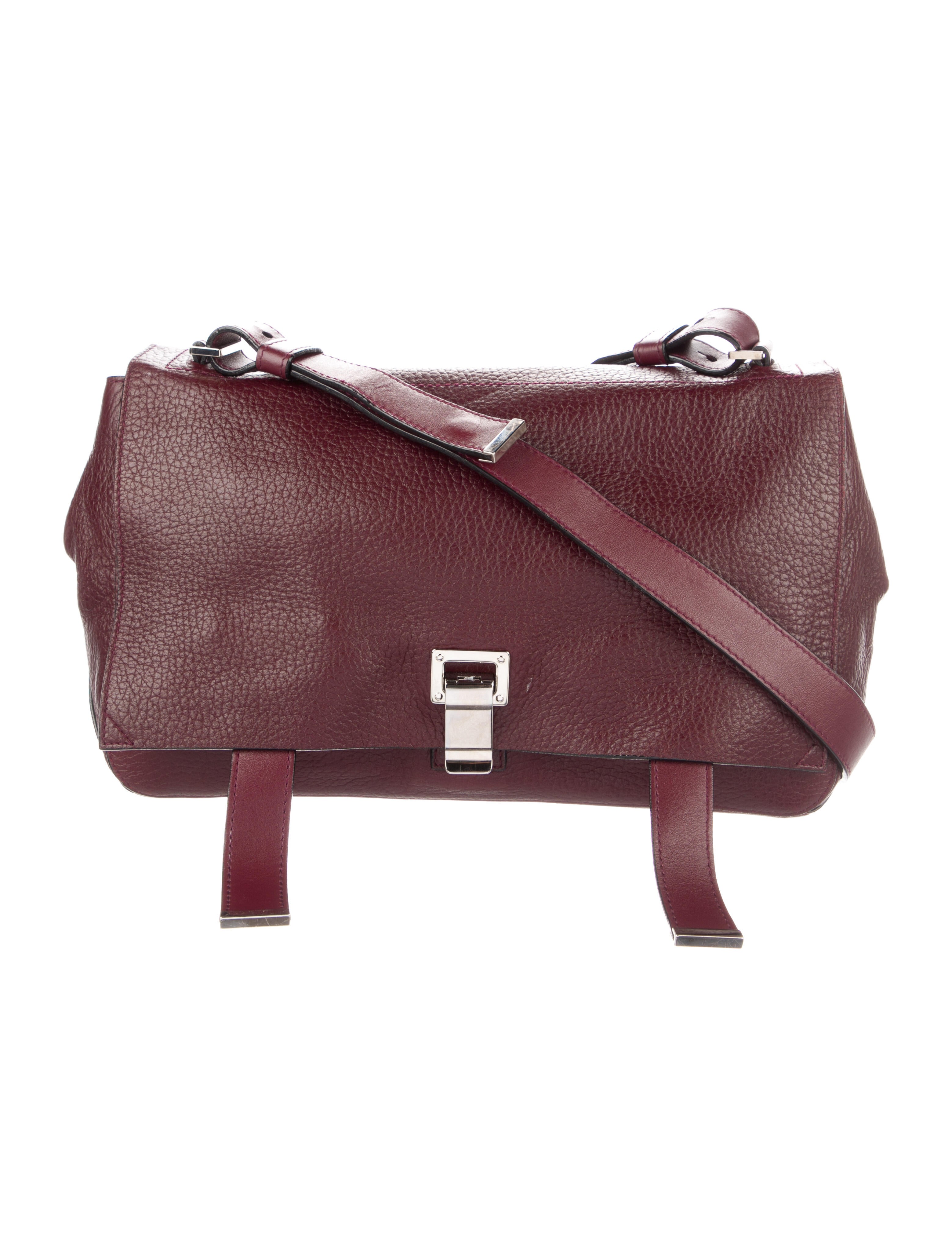 Proenza Schouler Leather Shoulder Bag - Burgundy Shoulder Bags ...