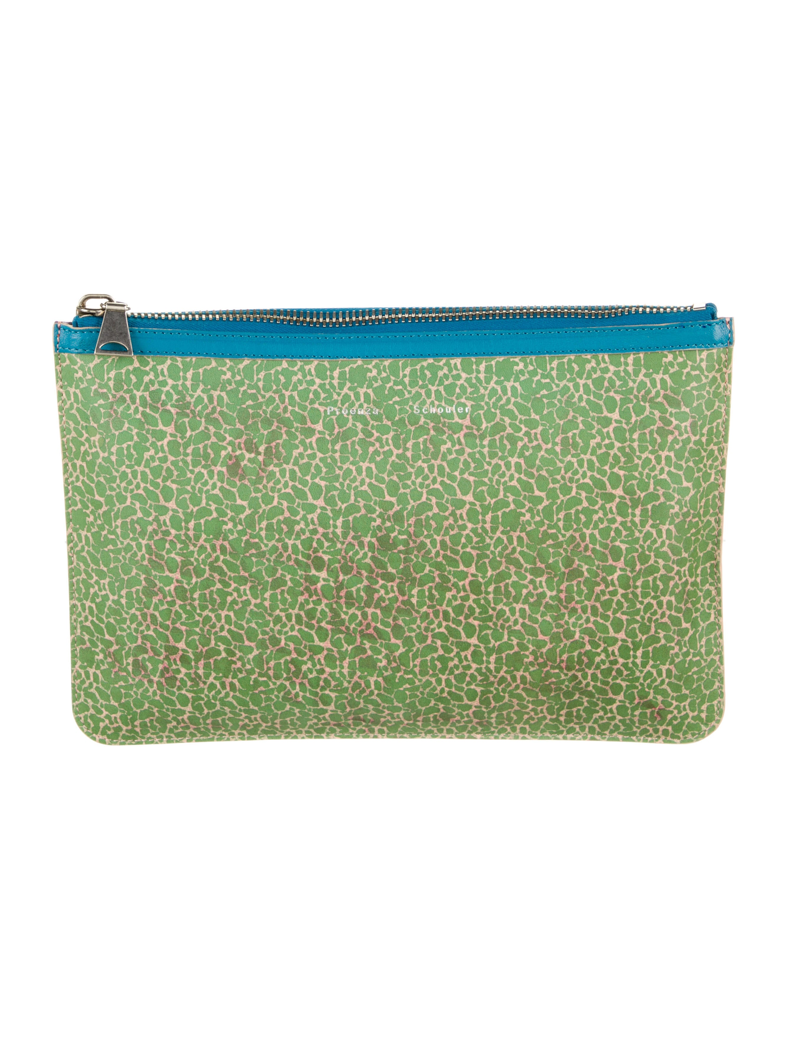 Proenza Schouler Small Lunch Clutch w/ Tags - Green Clutches, Handbags ...