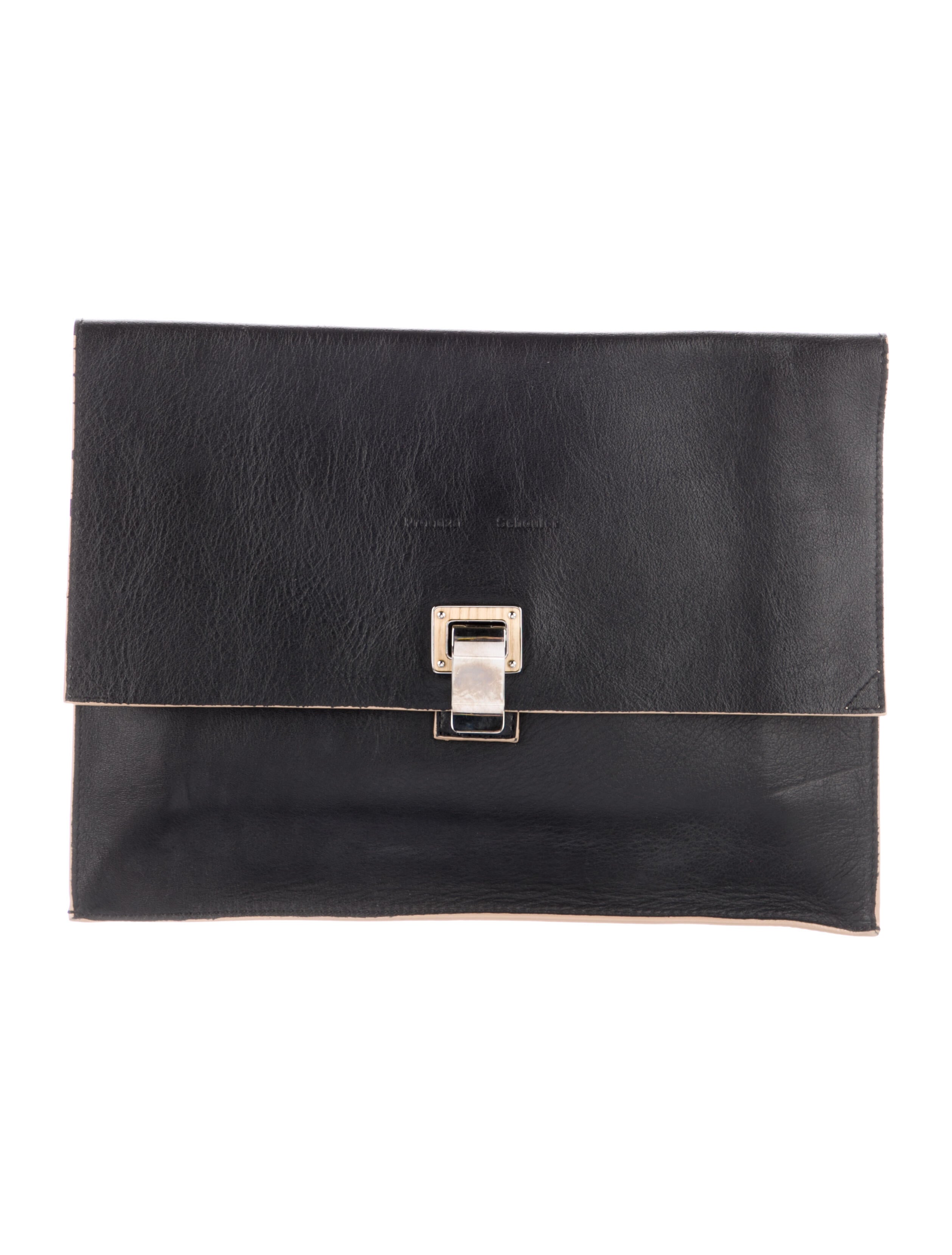 Proenza Schouler Embossed Envelope Clutch - Black Clutches, Handbags ...