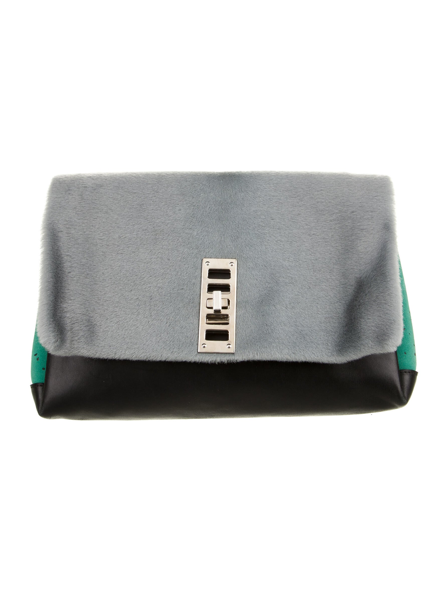 Proenza Schouler Ponyhair Clutch - Blue Clutches, Handbags - PRO35729 ...