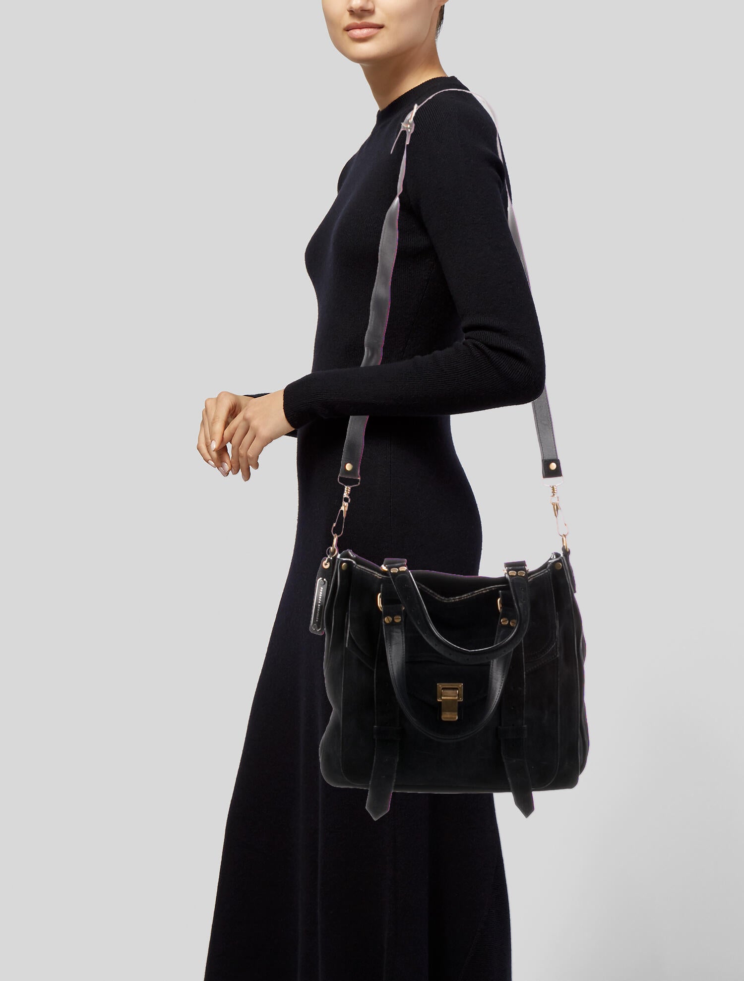 Proenza Schouler Suede Crossbody Bag - Black Crossbody Bags, Handbags ...