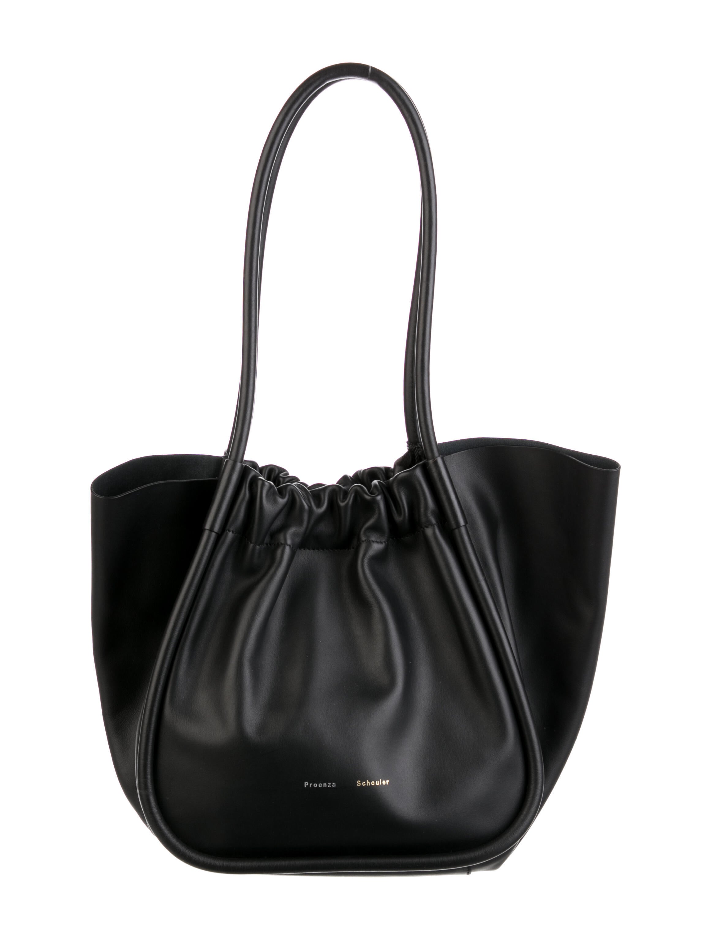 Proenza Schouler Large Ruched Leather Tote - Black Totes, Handbags ...