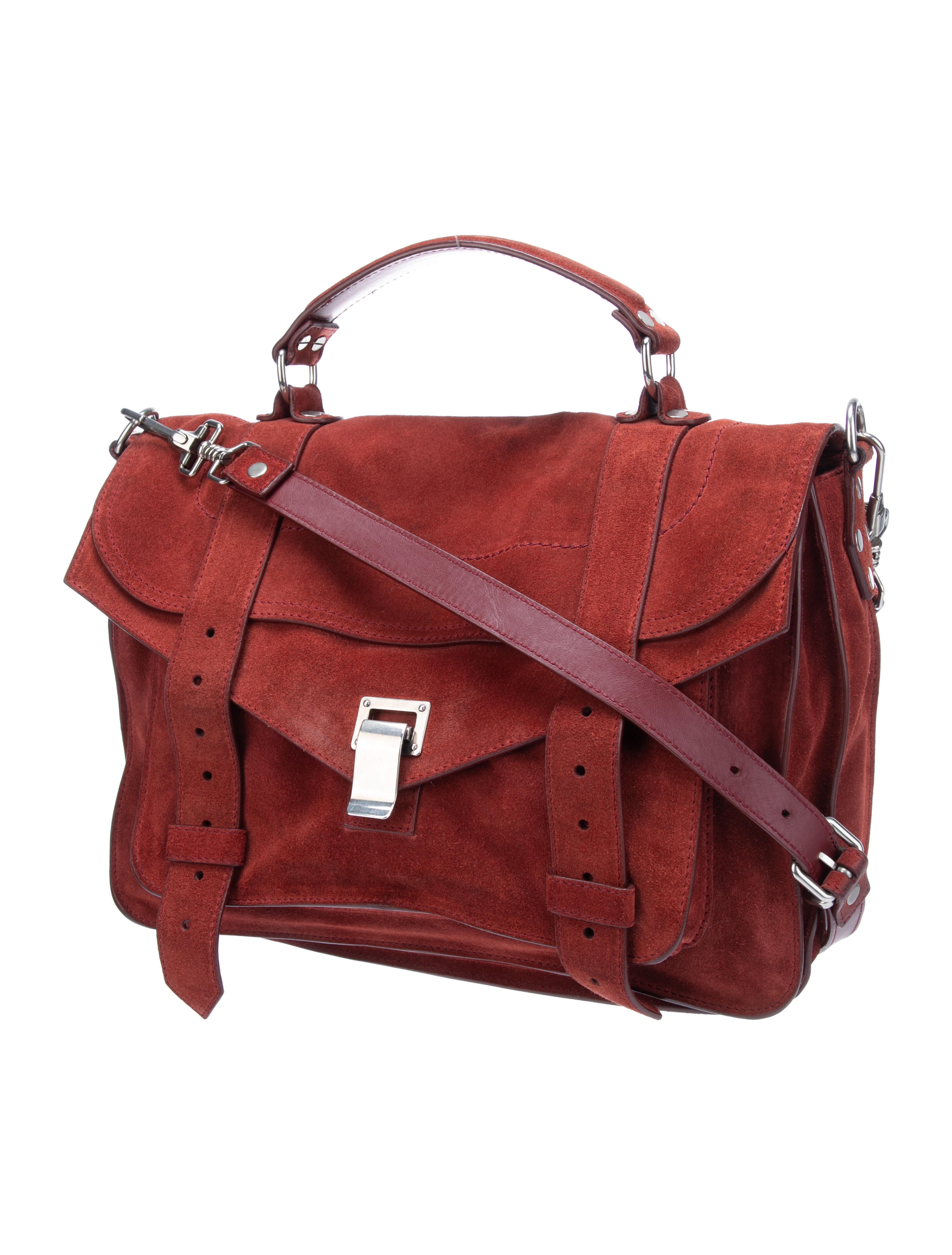 Proenza Schouler Suede Shoulder Bag - Red Shoulder Bags, Handbags ...