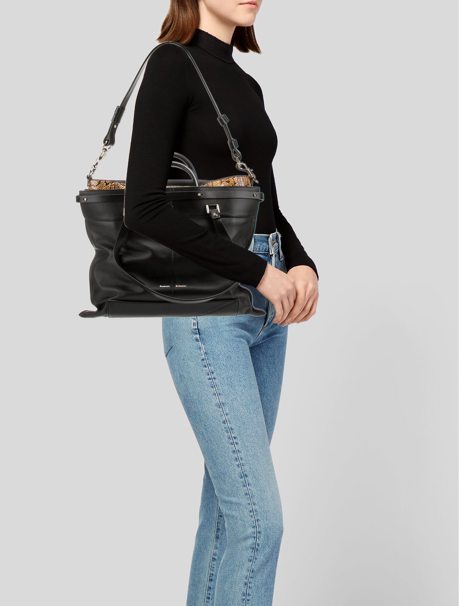 Proenza Schouler Leather Tote Bag - Blue Totes, Handbags - PRO125542 ...