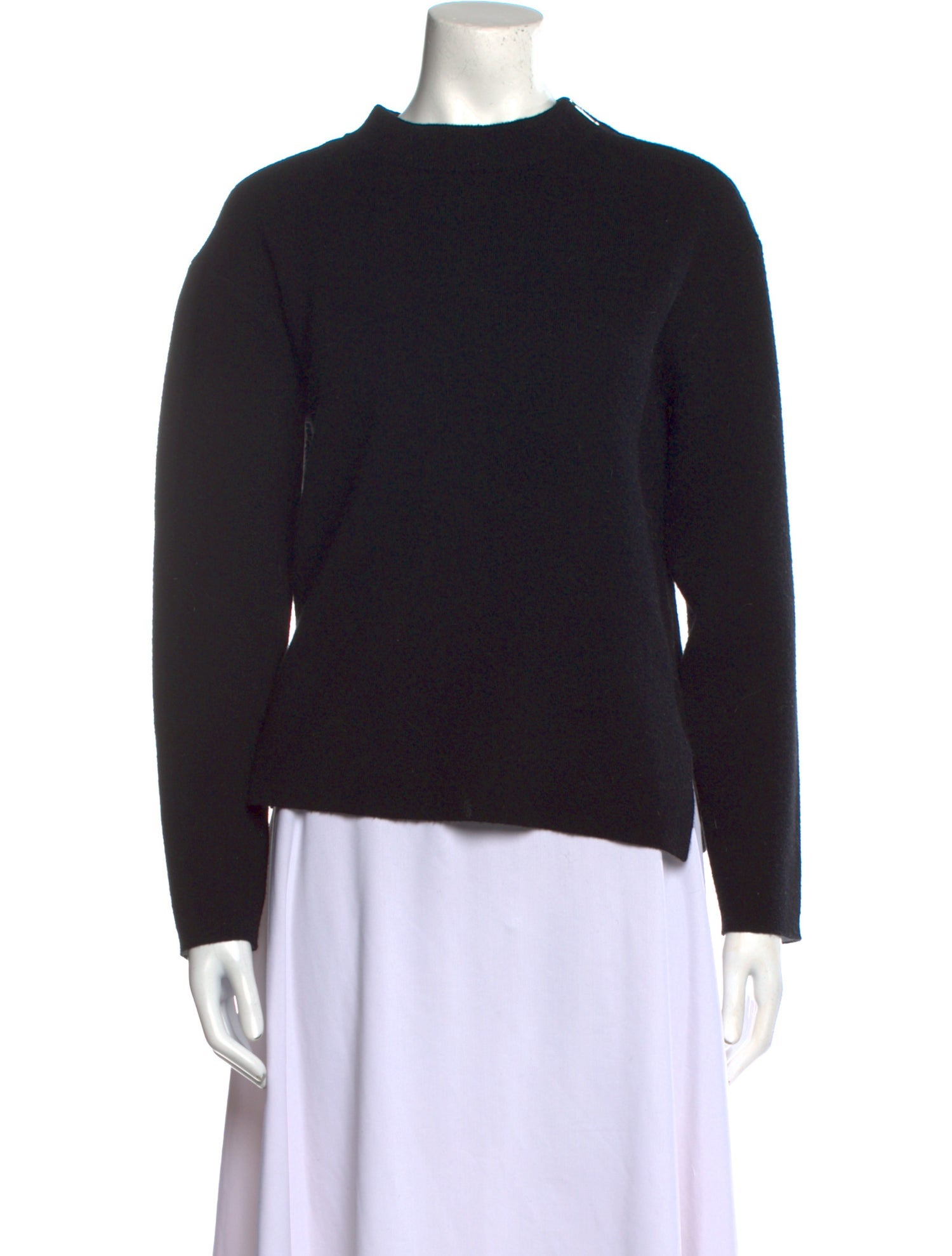 Proenza Schouler Cashmere Mock Neck Sweater - Black Knitwear, Clothing ...