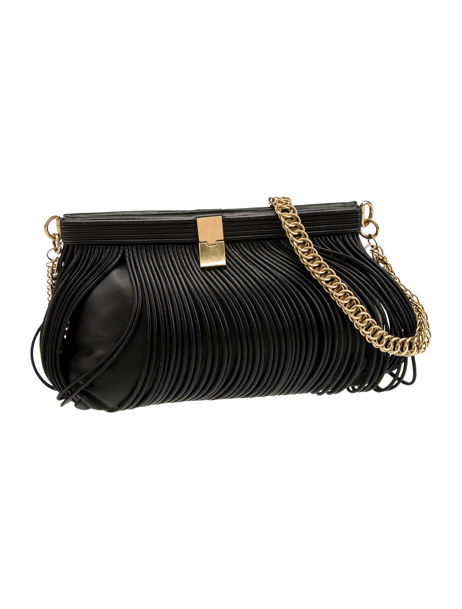 Proenza Schouler Rolo Frame Clutch - Black Clutches, Handbags ...
