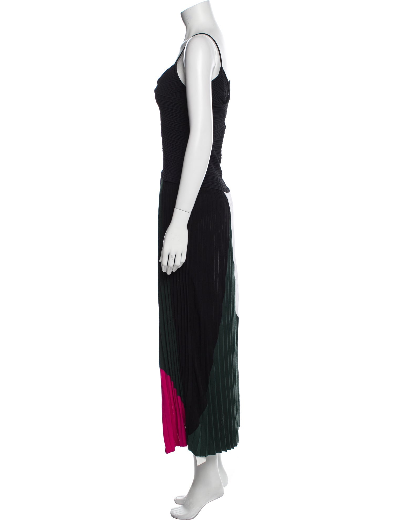 Tom Ford Colorblock Pattern Midi Length Dress - Brown Dresses, Clothing ...