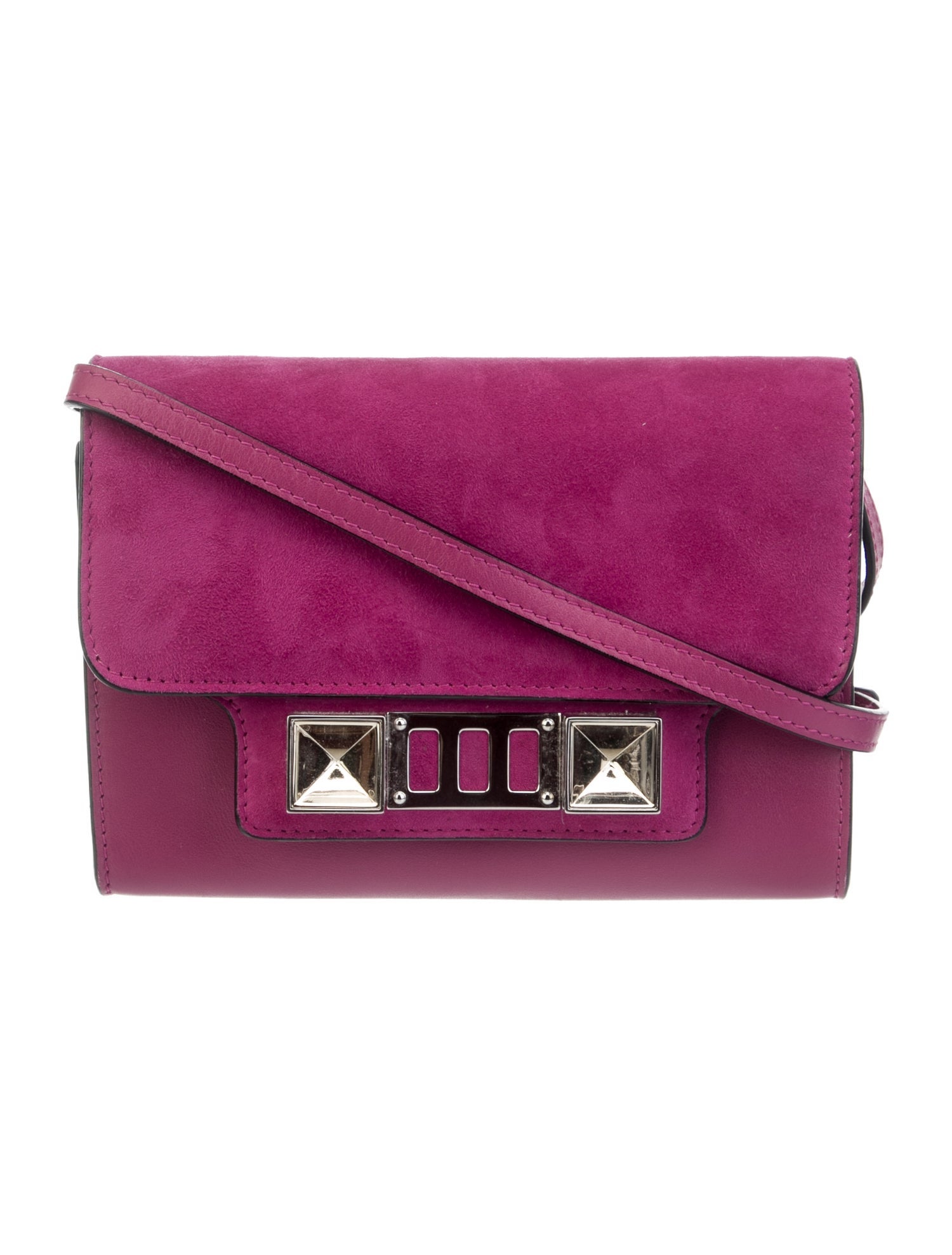 Proenza Schouler Leather Crossbody Bag - Purple Crossbody Bags ...