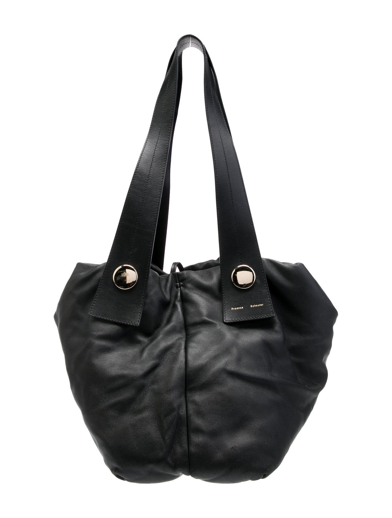The Row Large Suede Bindle Bag - Hobos, Handbags | The RealReal