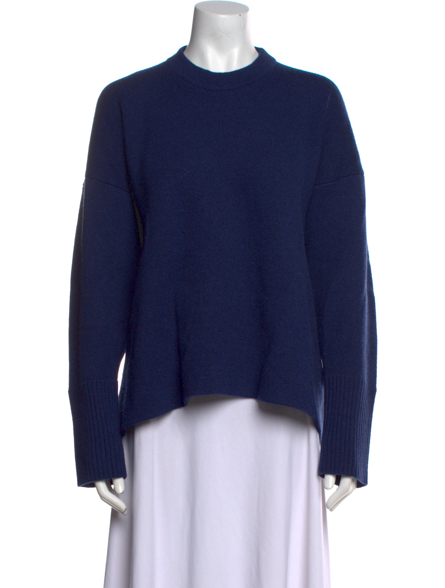 Proenza Schouler Cashmere Mock Neck Sweater - Blue Knitwear, Clothing ...