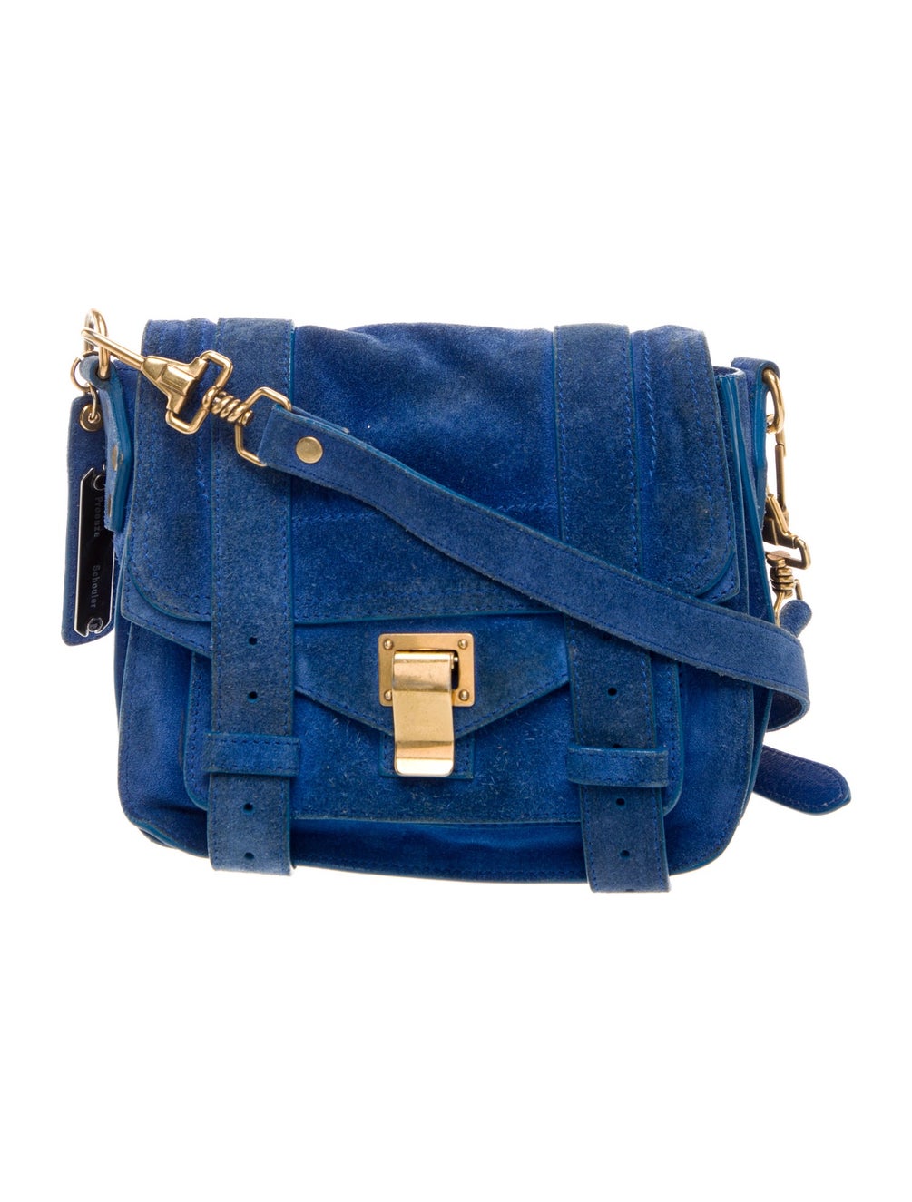 Proenza Schouler Suede Crossbody Bag - Blue Crossbody Bags, Handbags ...