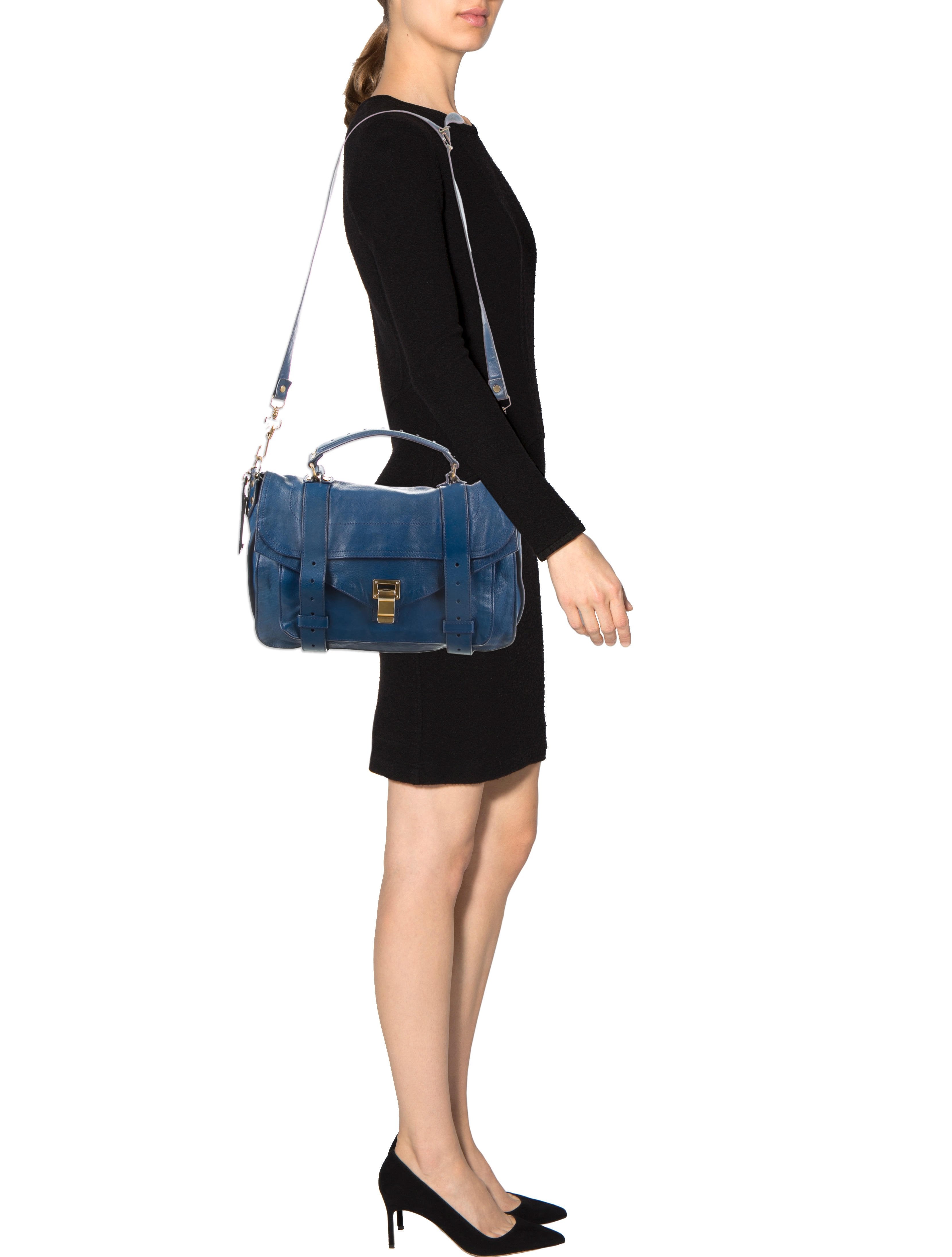 Proenza Schouler Medium PS1 Satchel - Blue Satchels, Handbags ...