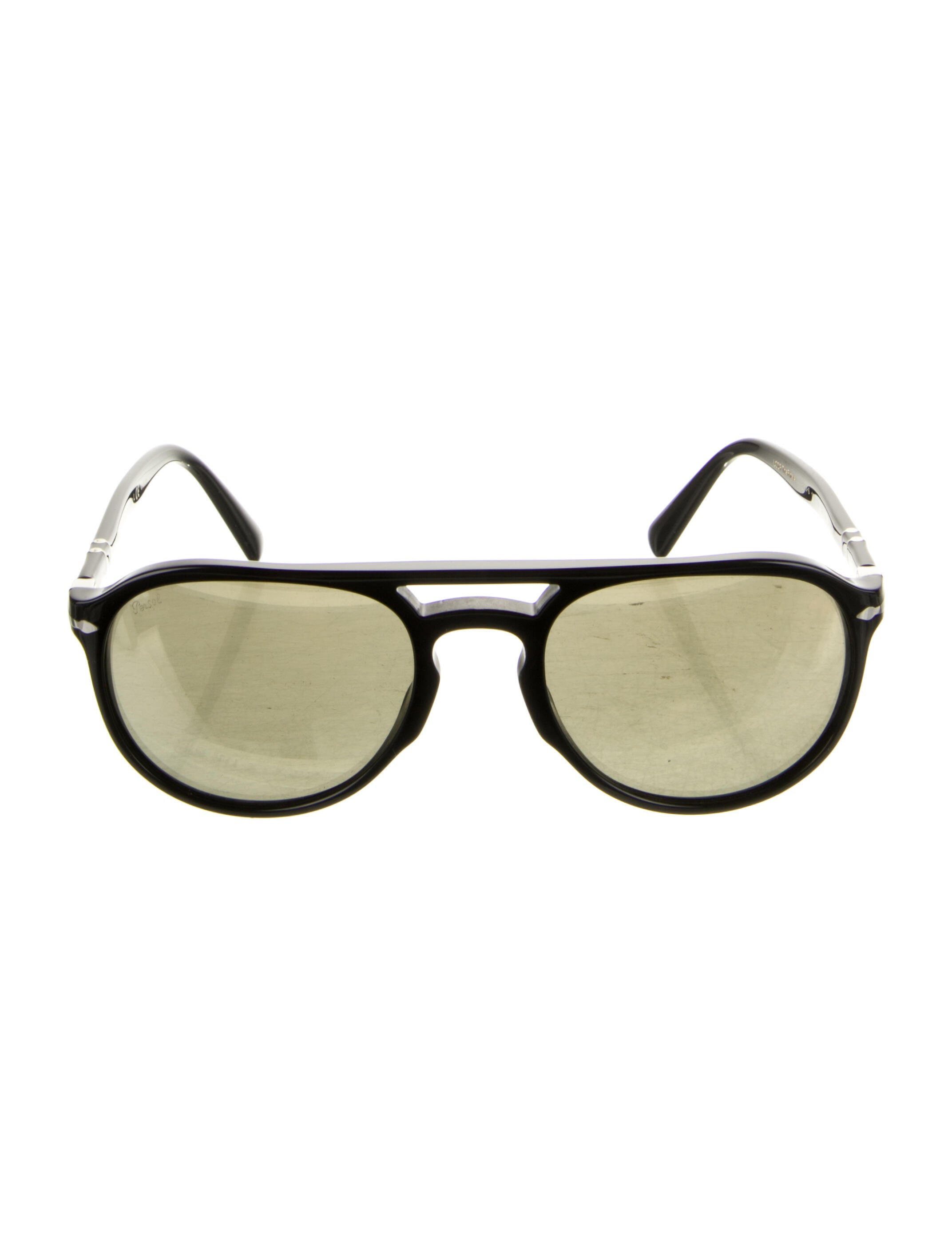 Persol Aviator Mirrored Sunglasses - Black Sunglasses, Accessories ...