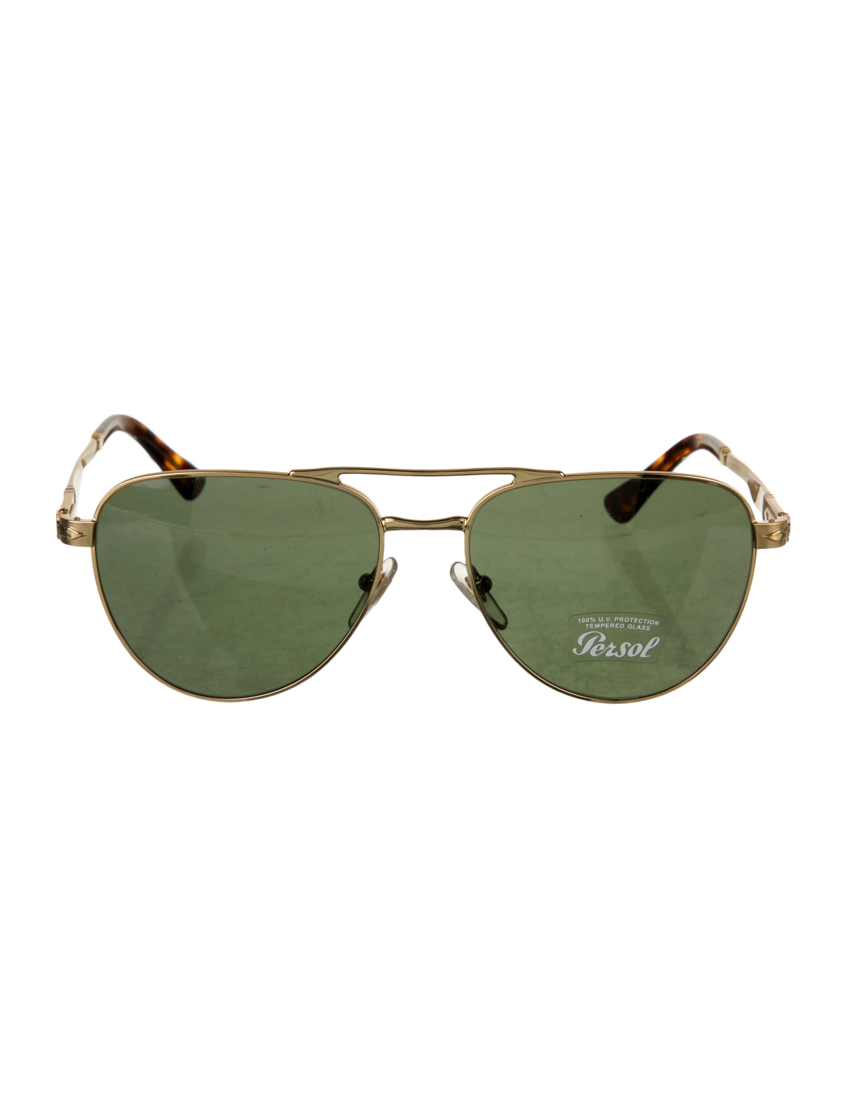 Persol Aviator Mirrored Sunglasses - Gold Sunglasses, Accessories ...