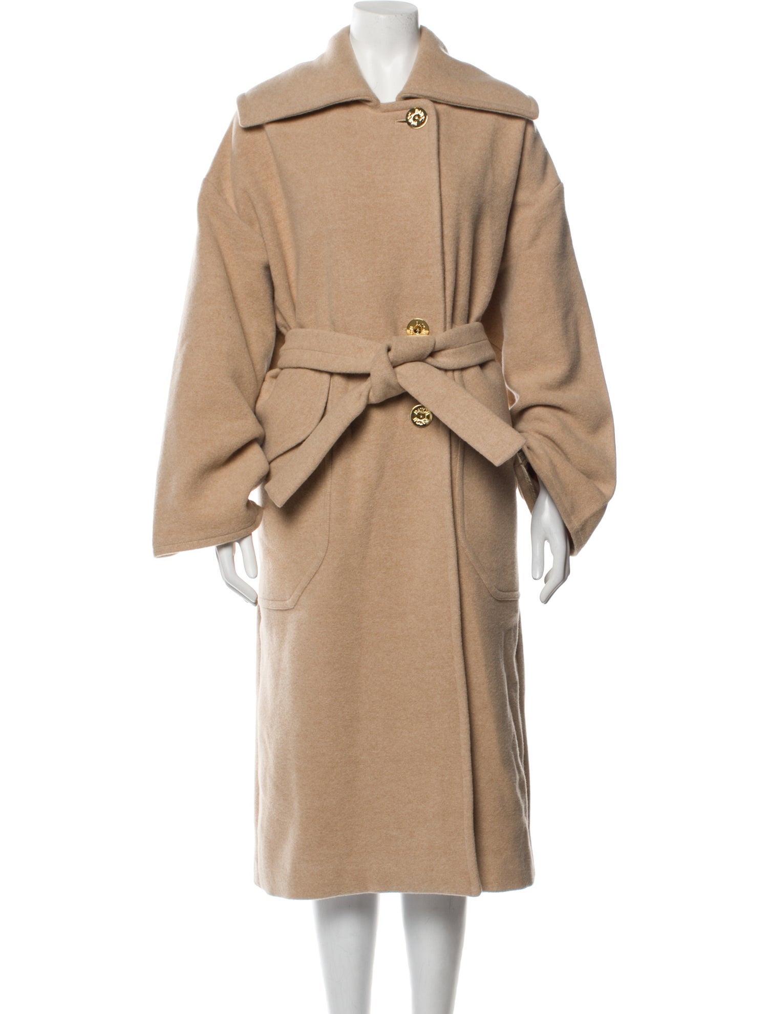 Patou Wool Trench Coat - Neutrals Coats, Clothing - PUAOT20538 | The ...