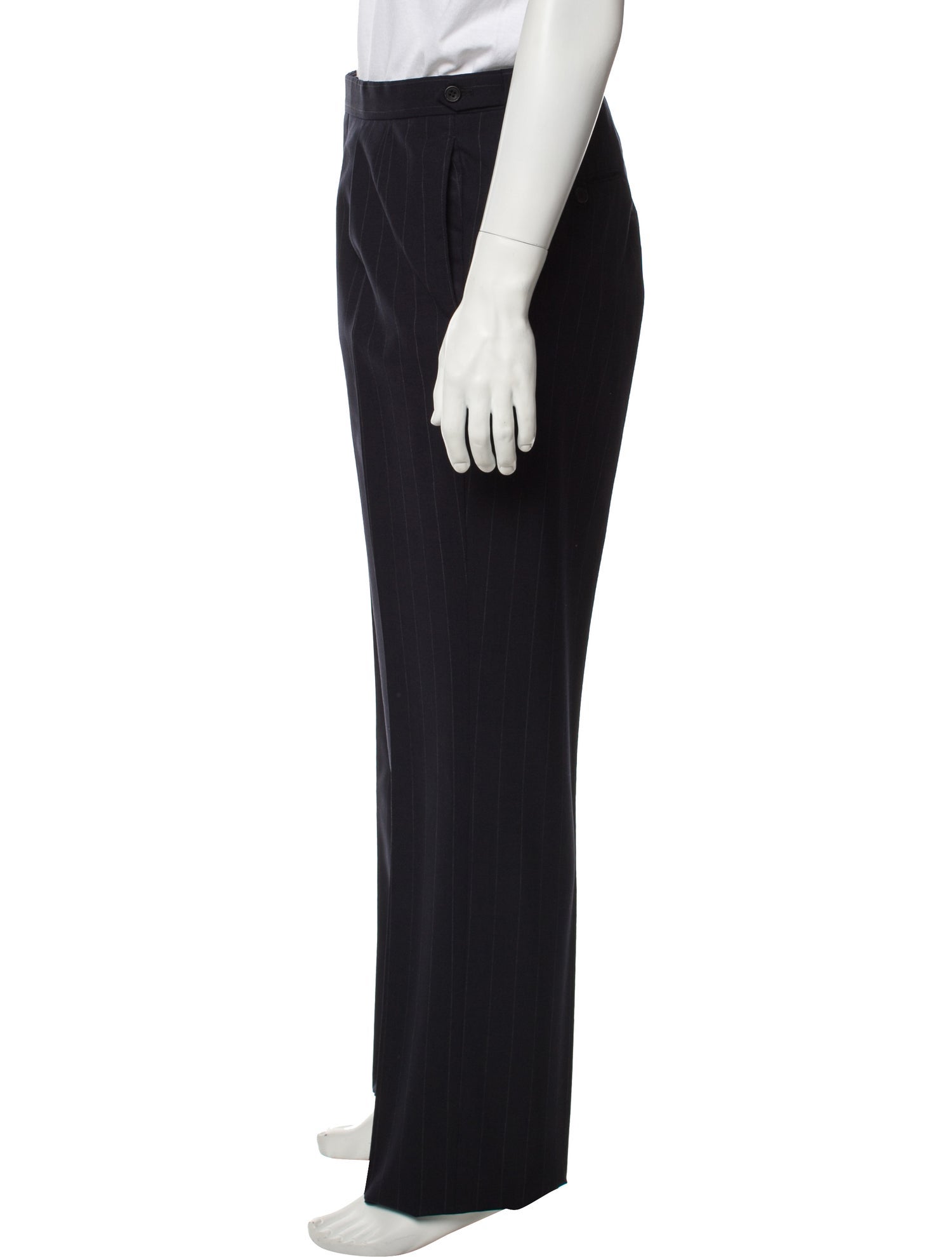 Paul Stuart Wool Pants - Black, 12" Rise Pants, Clothing - PUT26773 ...