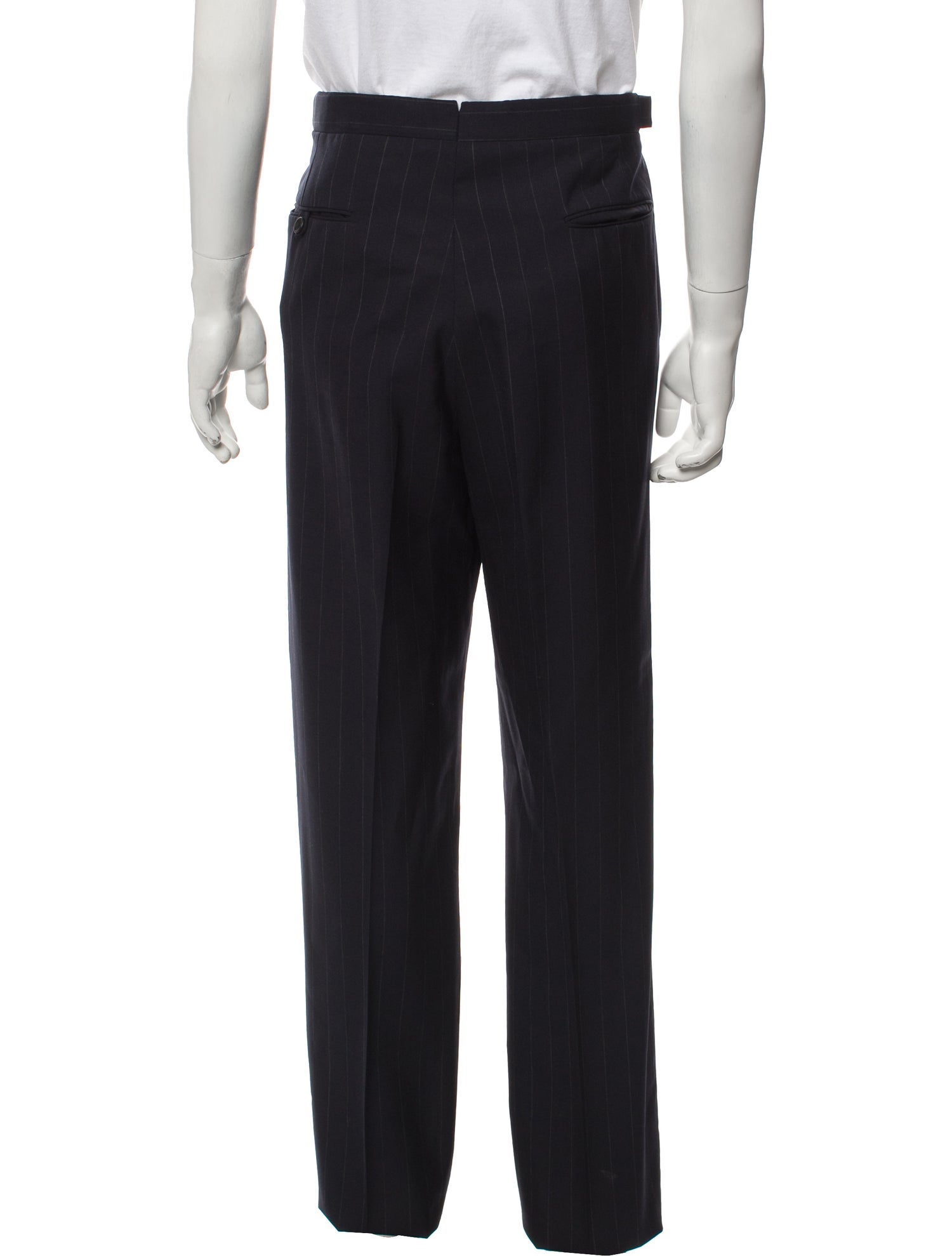Paul Stuart Wool Pants - Black, 12" Rise Pants, Clothing - PUT26773 ...