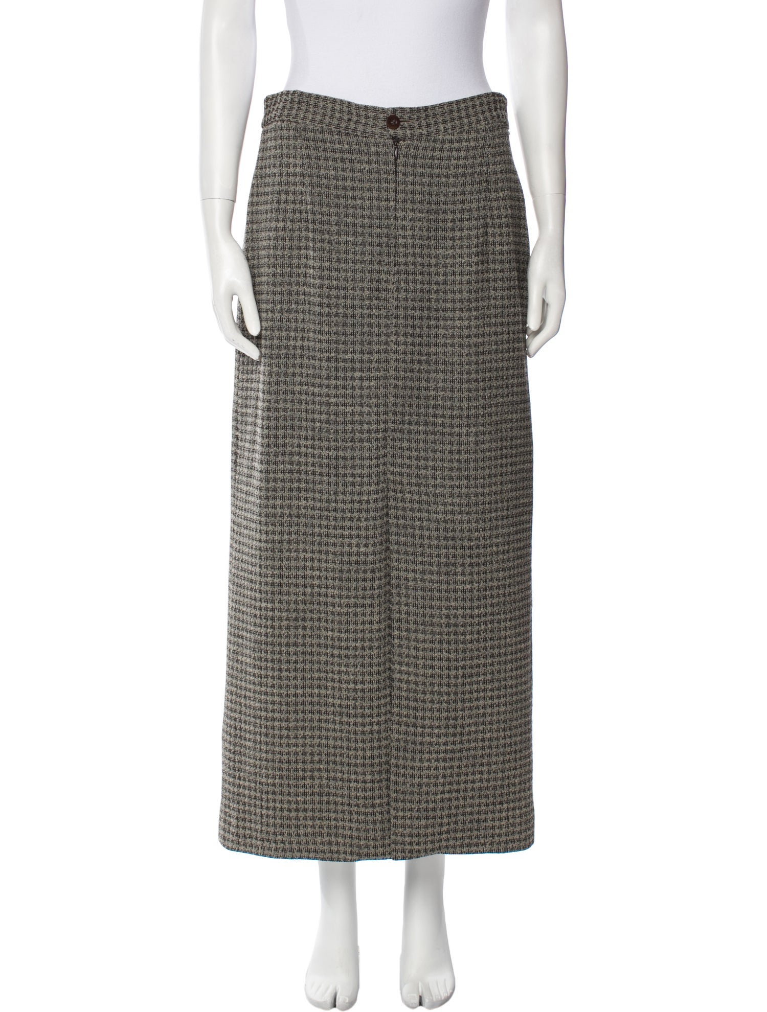 Paul Stuart Wool Midi Length Skirt - Neutrals Skirts, Clothing ...