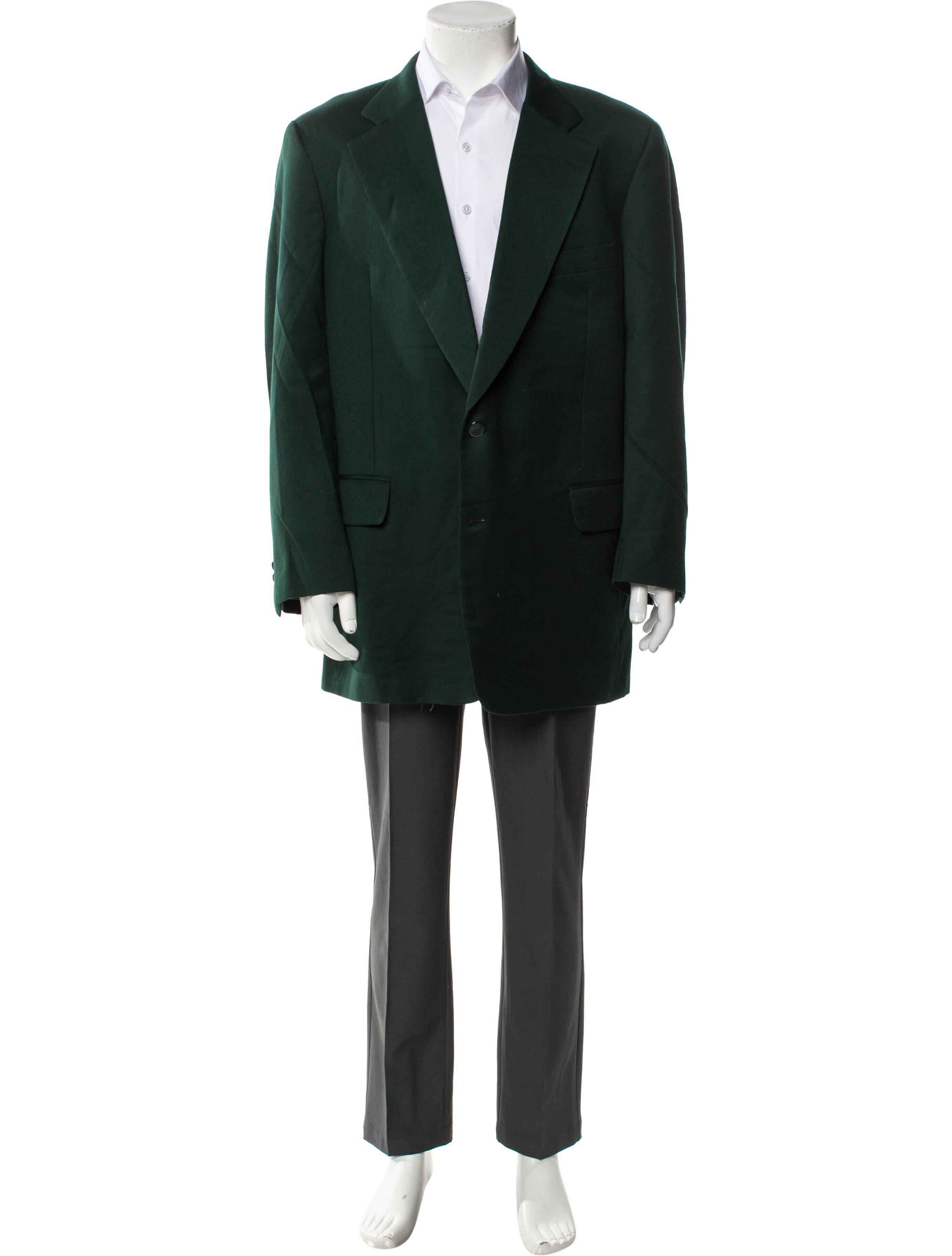 Paul Stuart Wool Blazer - Green Suiting, Clothing - PUT27840 | The RealReal