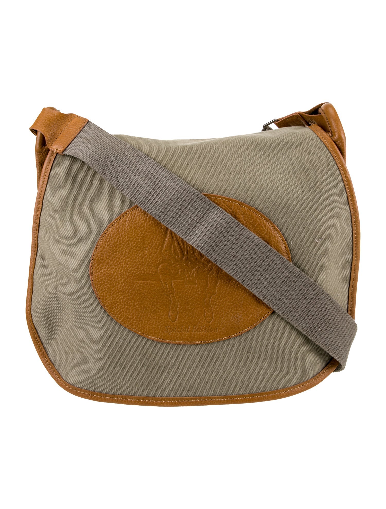 Paul Stuart Canvas Messenger Bag - Neutrals Crossbody Bags, Handbags ...