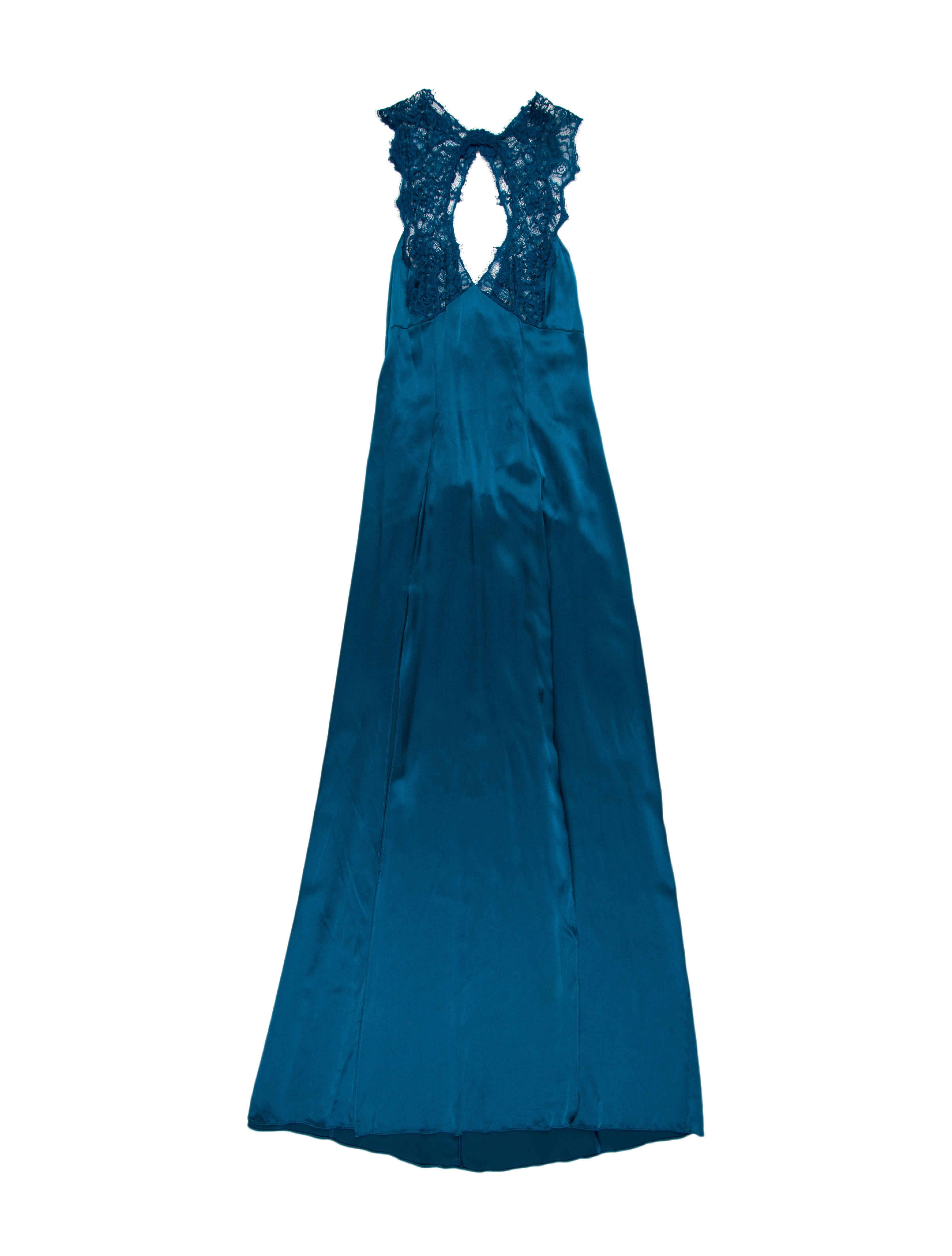 Agent Provocateur Lace Trim Embellishment Nightgown - Blue Loungewear ...