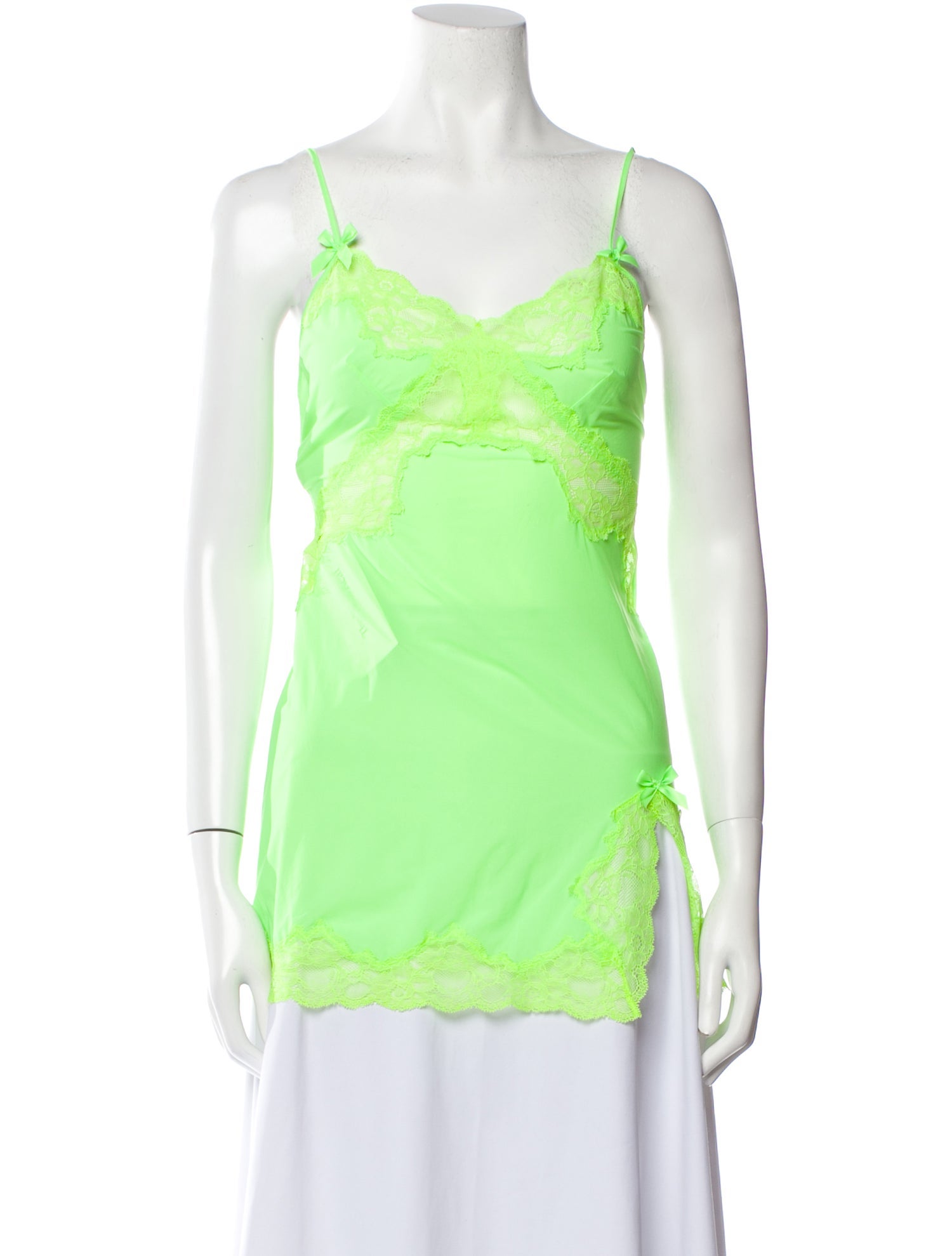 Agent Provocateur Bow Accents Pajamas - Green Loungewear, Clothing ...