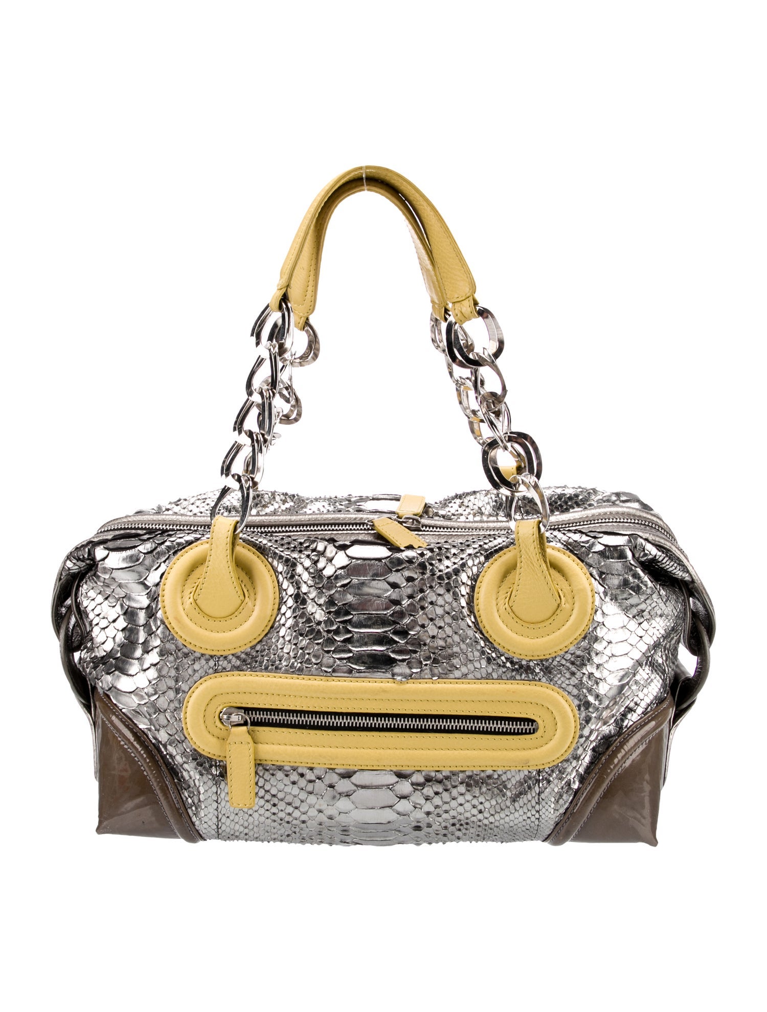 Pauric Sweeney Python Shoulder Bag - Metallic Shoulder Bags, Handbags ...