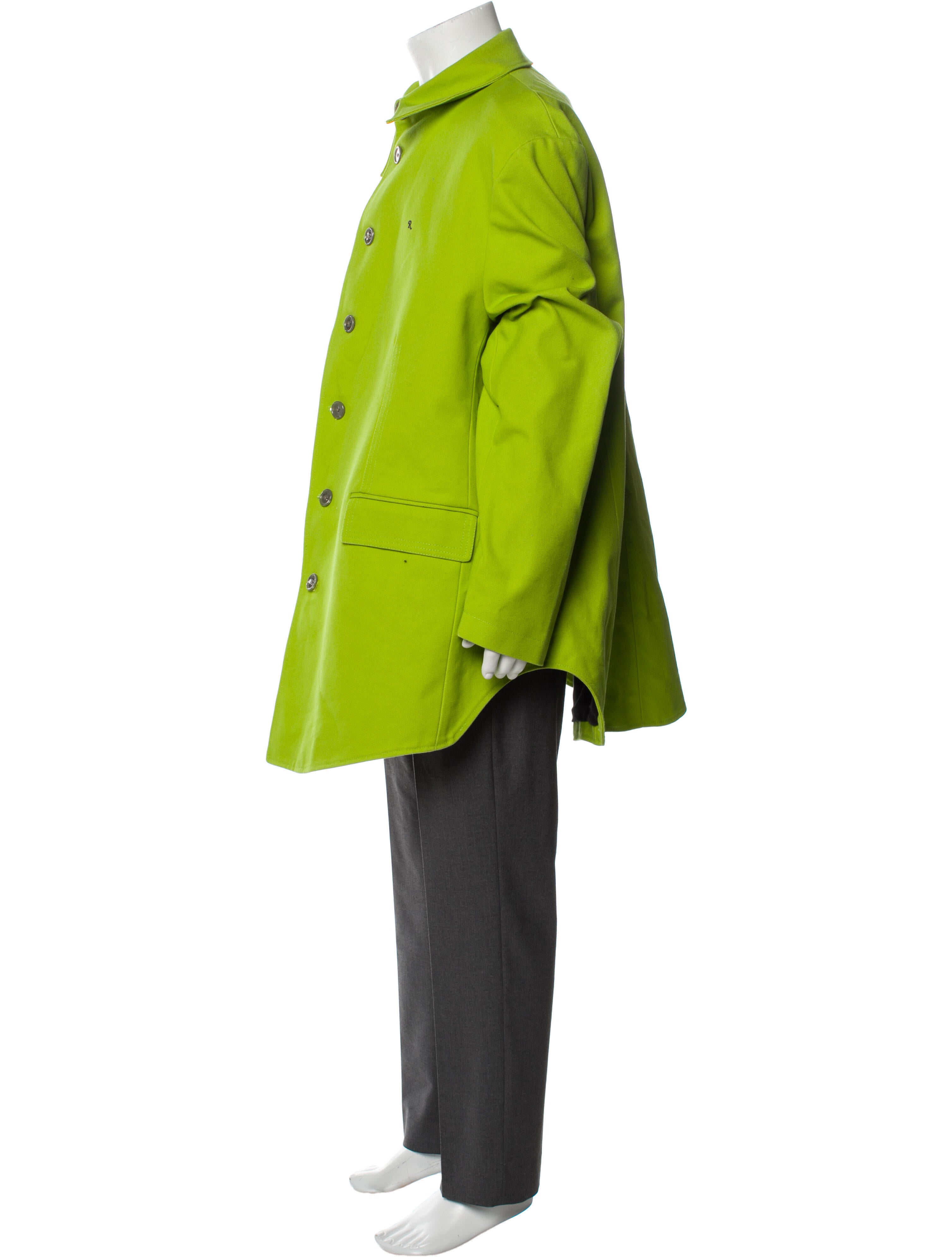 Raf Simons 2021 Oversized Canvas Overcoat - Green Outerwear, Clothing ...