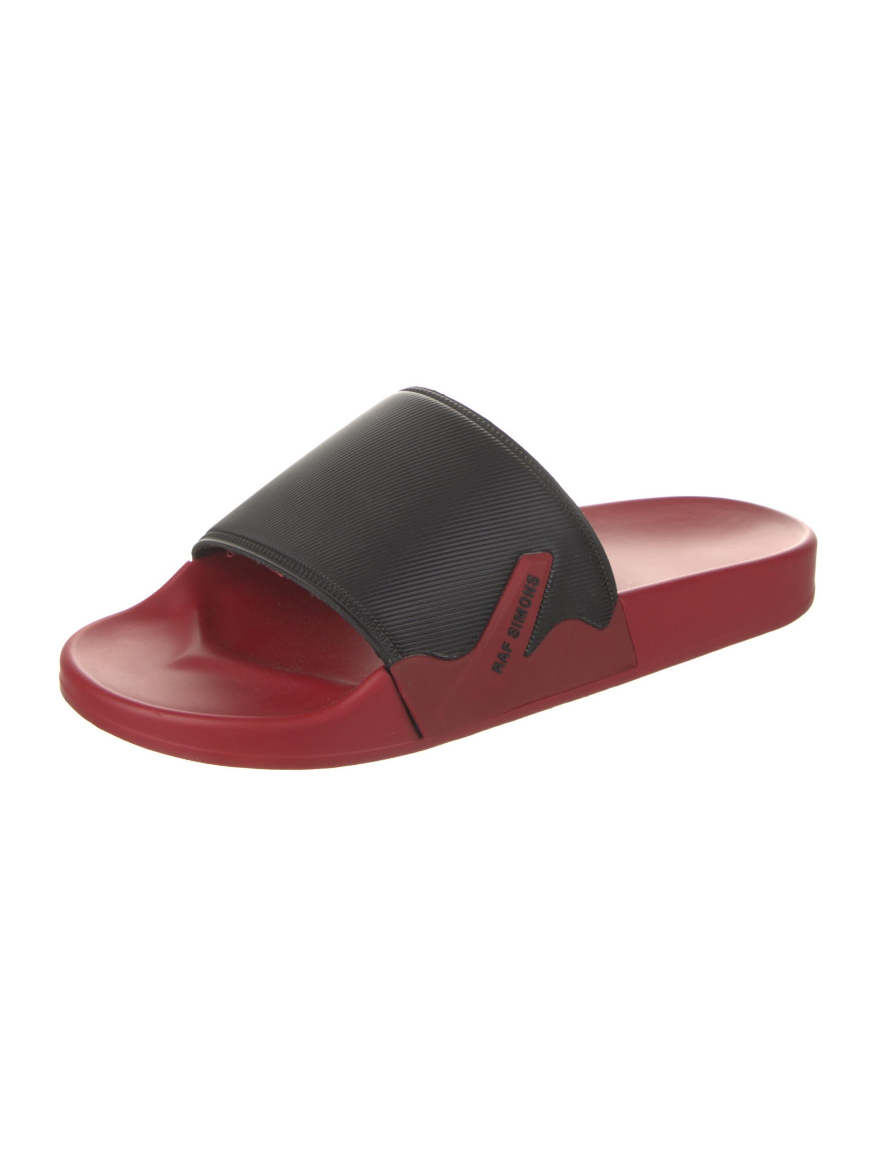 Raf Simons Rubber Slides - Black Sandals, Shoes - RAF24345 | The RealReal