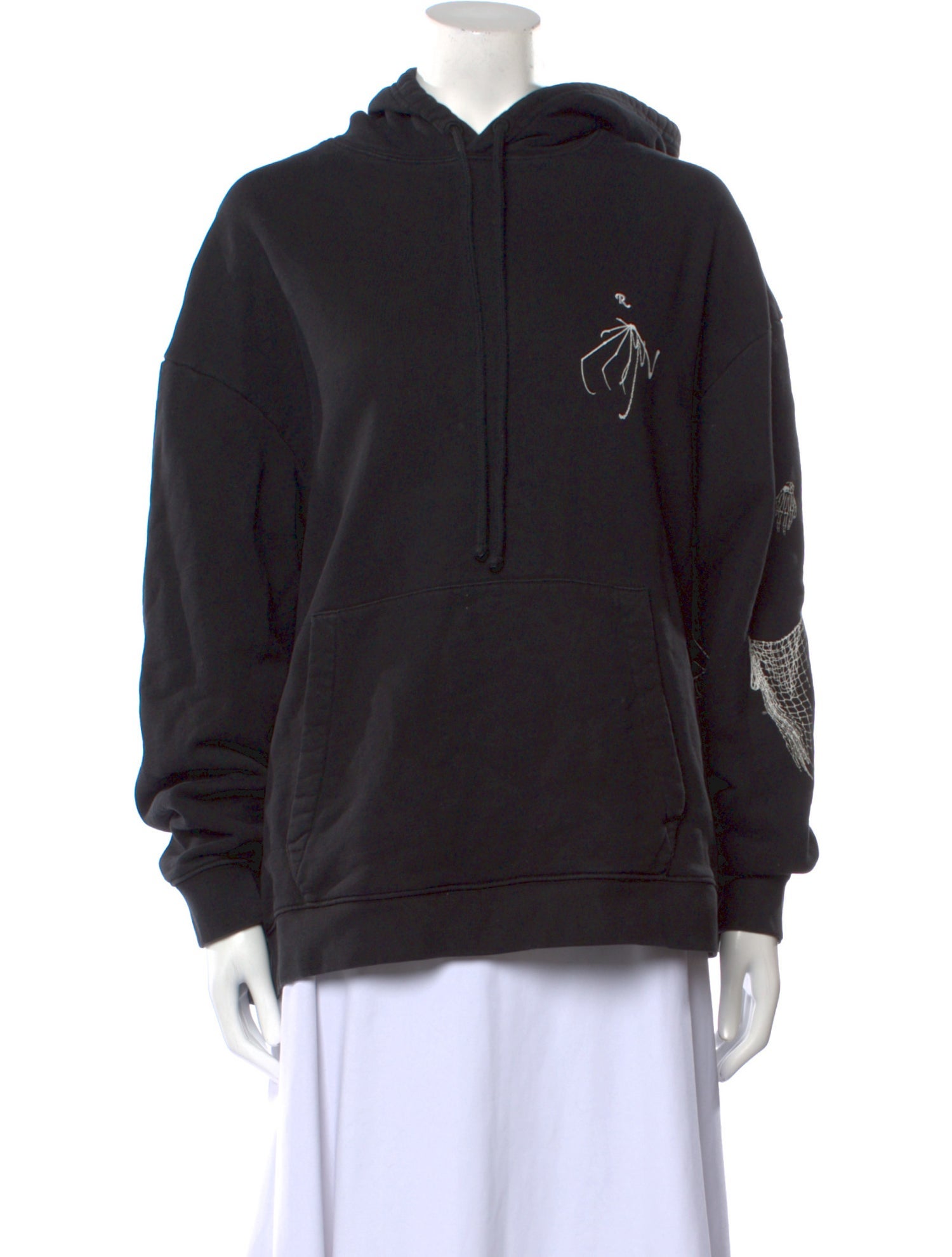 Raf Simons 2021 Graphic Print Hoodie - Black Sweatshirts & Hoodies ...