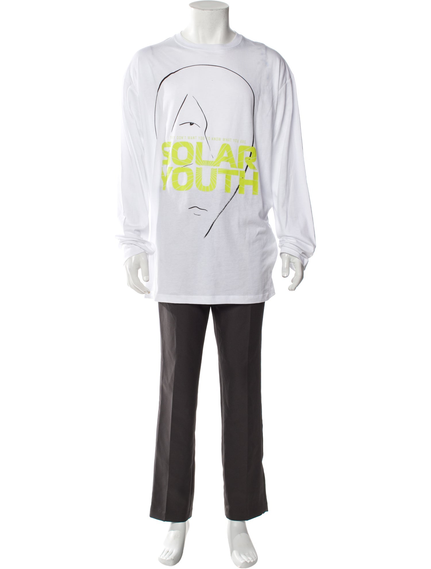 Raf Simons Graphic Print Crew Neck T-Shirt w/ Tags - White T-Shirts ...