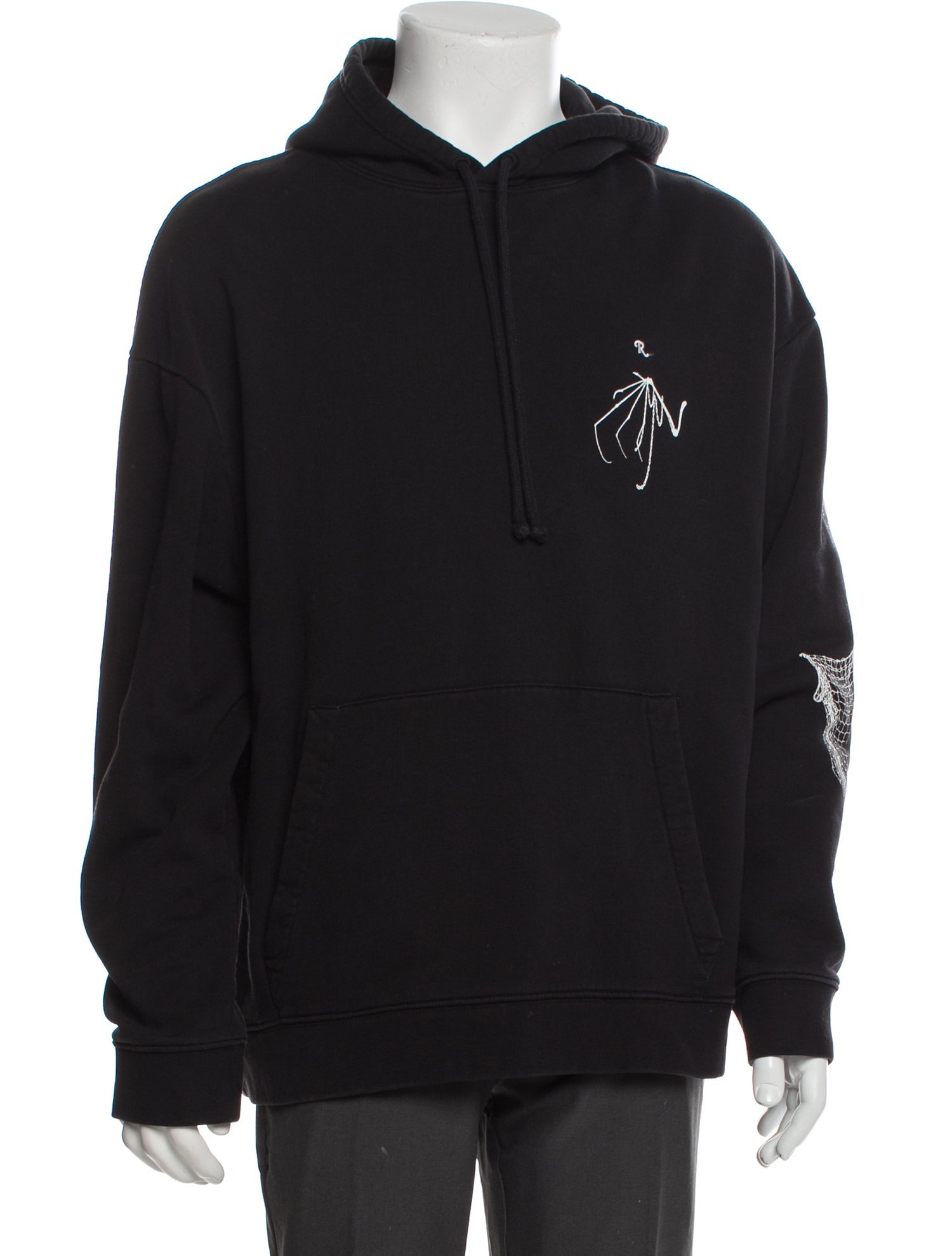 Raf Simons 2021 Graphic Print Hoodie - Black Sweatshirts & Hoodies ...