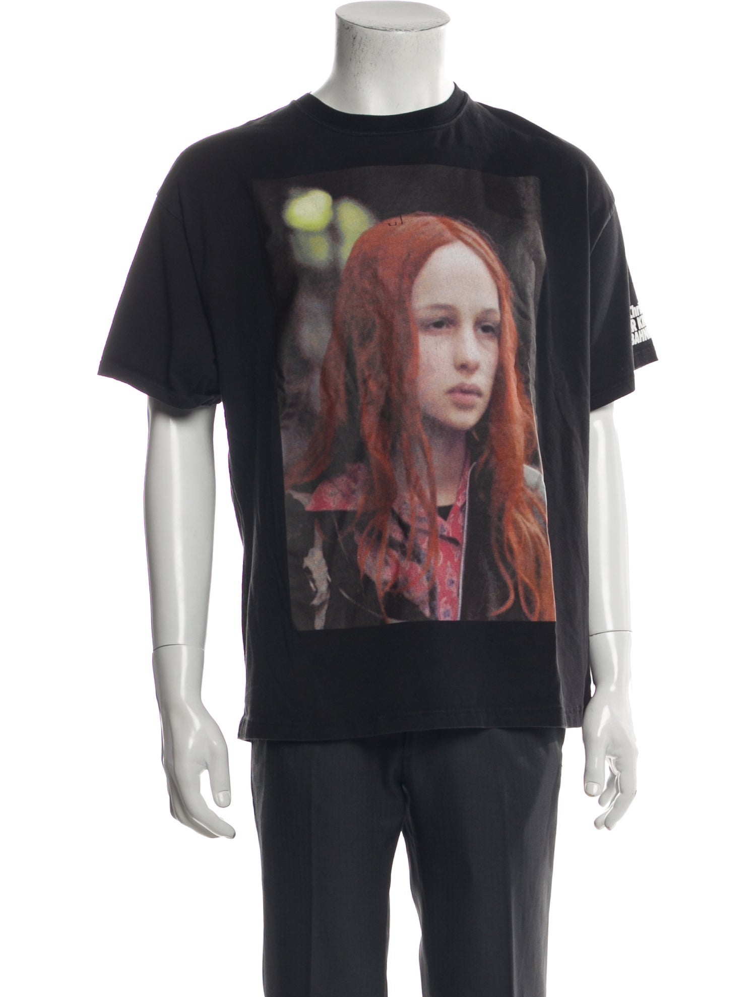 Raf Simons Graphic Print Crew Neck T-Shirt - Black T-Shirts, Clothing ...