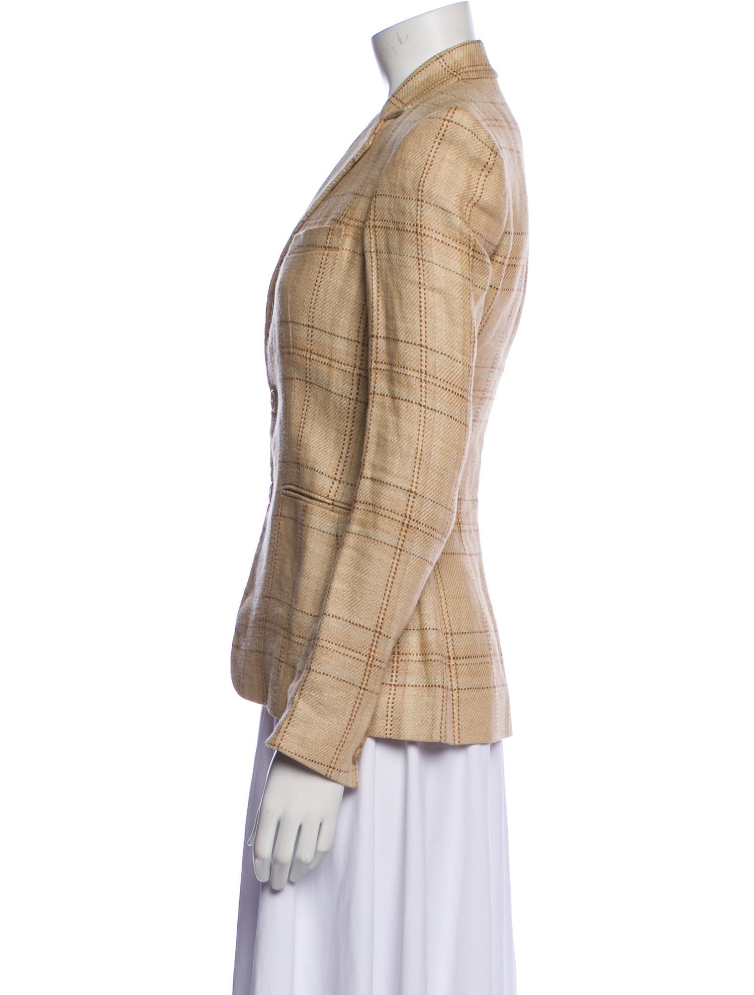 Paul Stuart Silk Tweed Pattern Blazer - Neutrals Jackets, Clothing ...