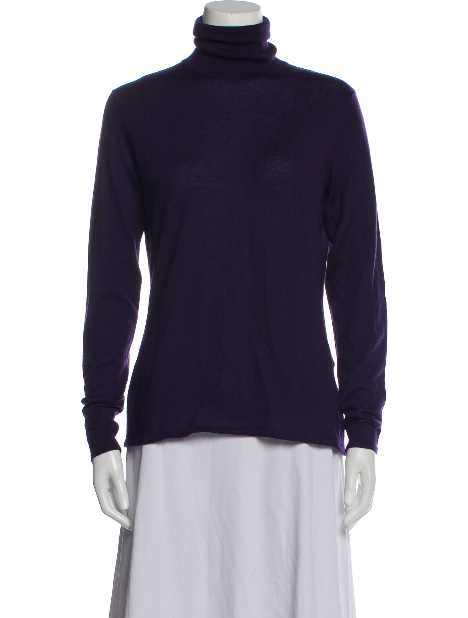 Ralph Lauren Collection Cashmere Turtleneck Sweater - Purple Knitwear ...