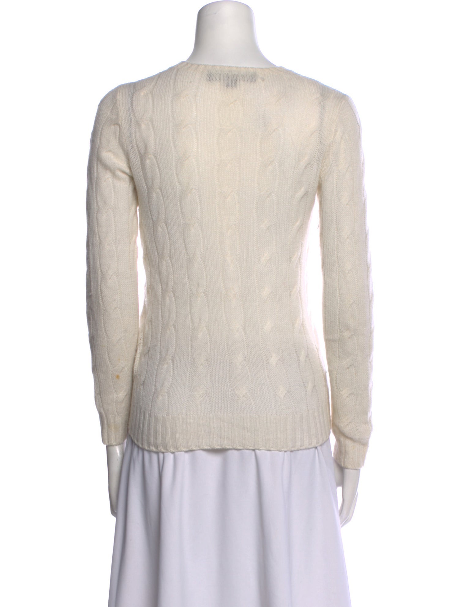 Ralph Lauren Collection Cashmere Crew Neck Sweater - Neutrals Knitwear ...