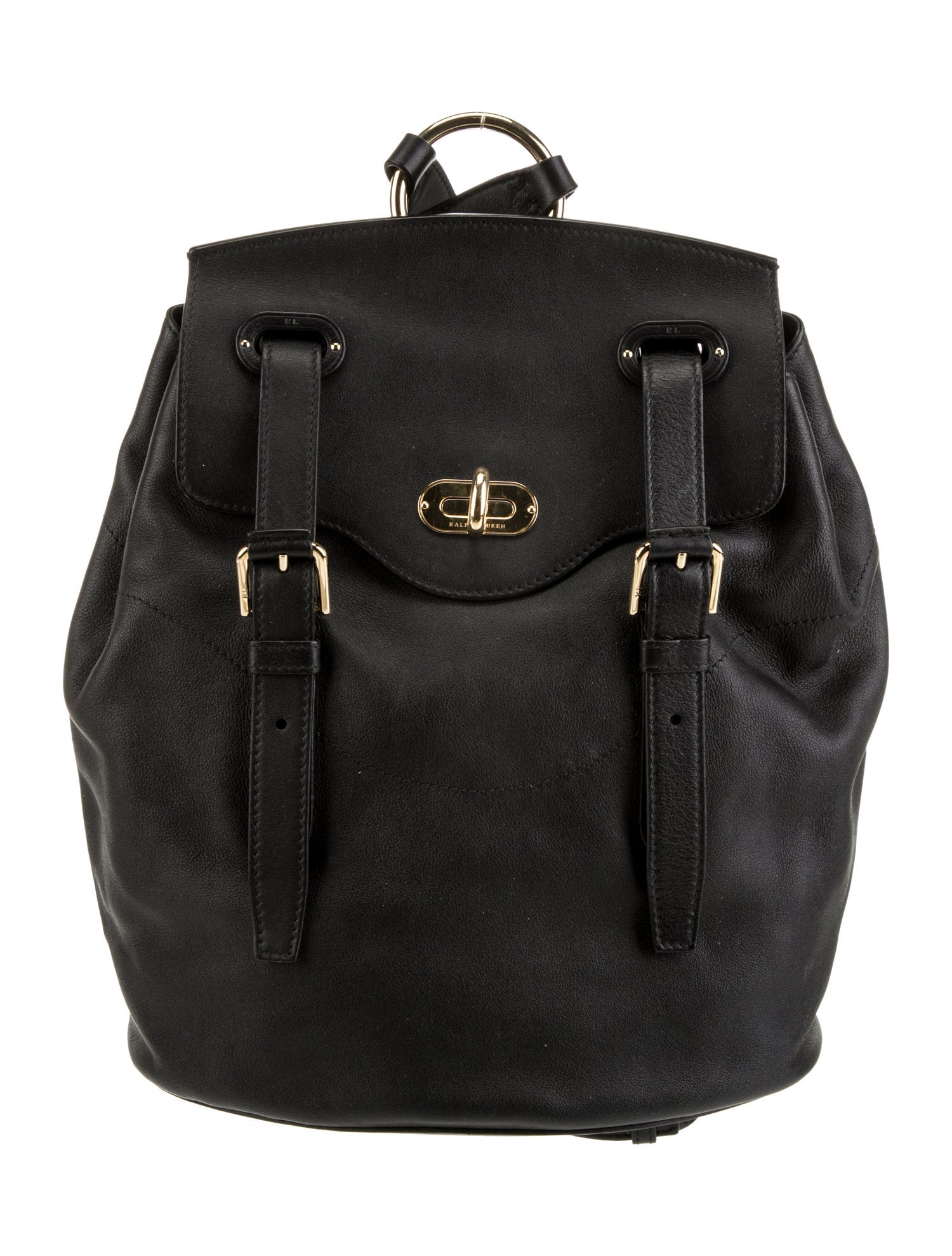 Ralph Lauren Collection Leather Backpack - Black Backpacks, Handbags ...