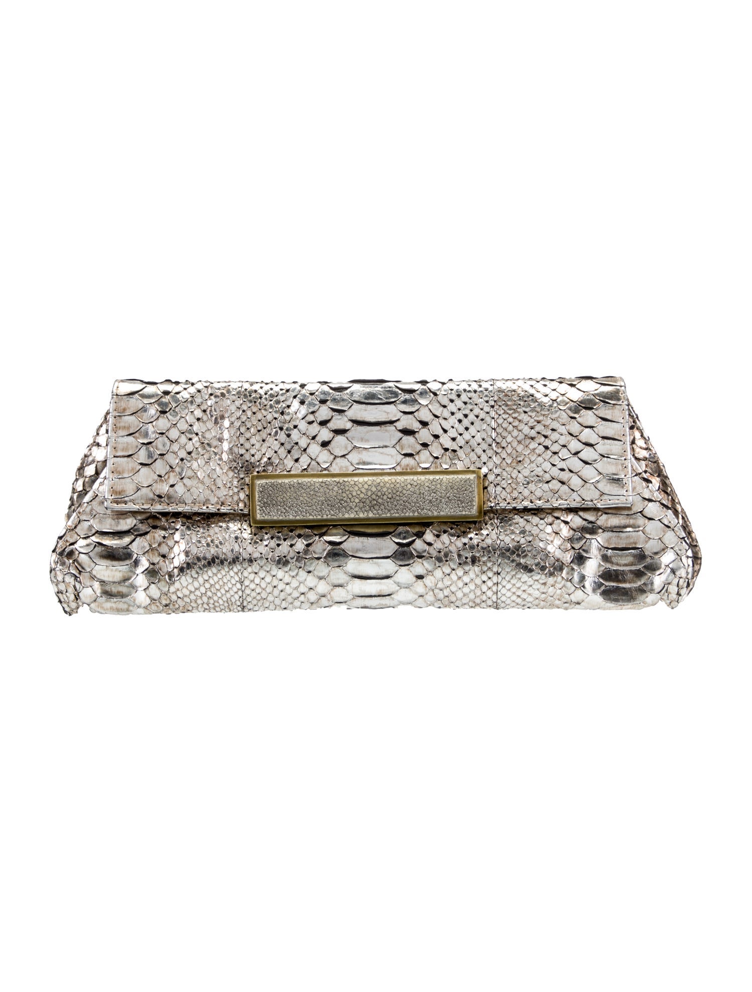 Chanel Python Clutch - White Clutches, Handbags - CHA48644 | The RealReal