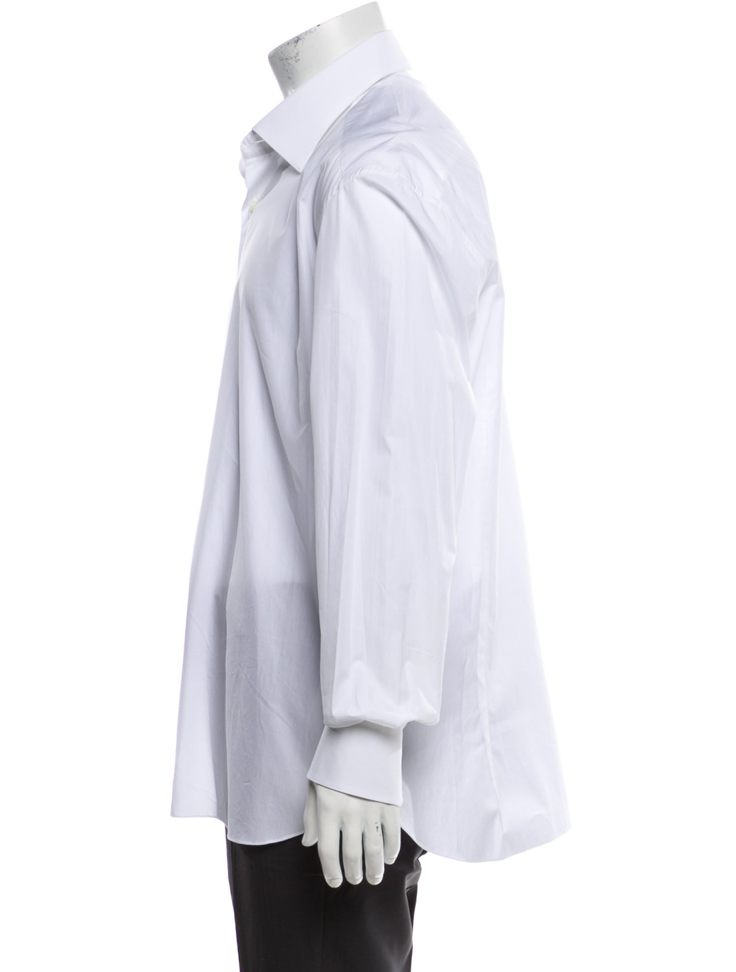 Stefano Ricci Long Sleeve Dress Shirt - White Dress Shirts, Clothing ...