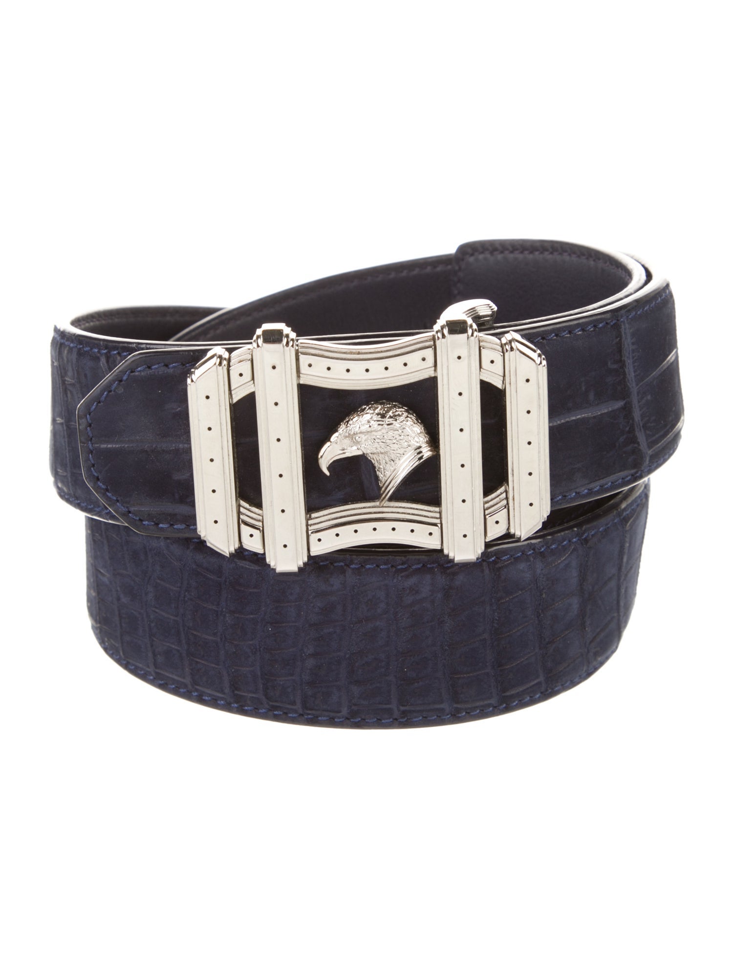 Stefano Ricci Crocodile Belt Kit - Blue Belts, Accessories - RCC28812 ...
